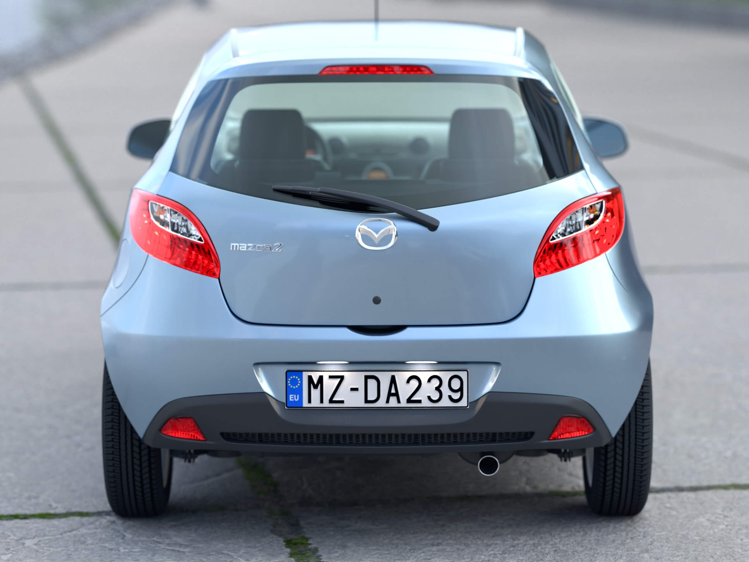 Mazda 2 3-door 2009 3D Model by arkviz