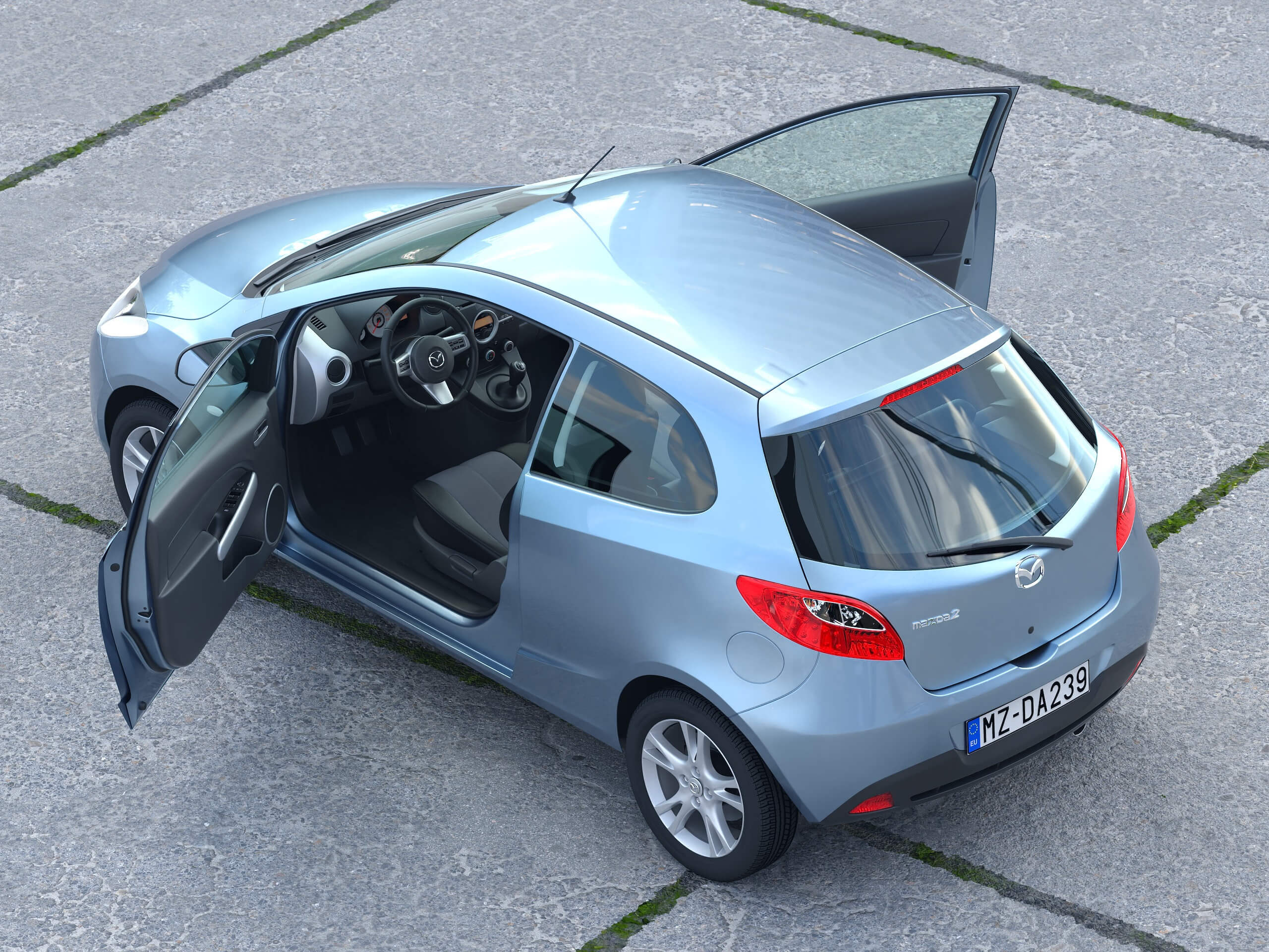 Mazda 2 3-door 2009 3D Model by arkviz