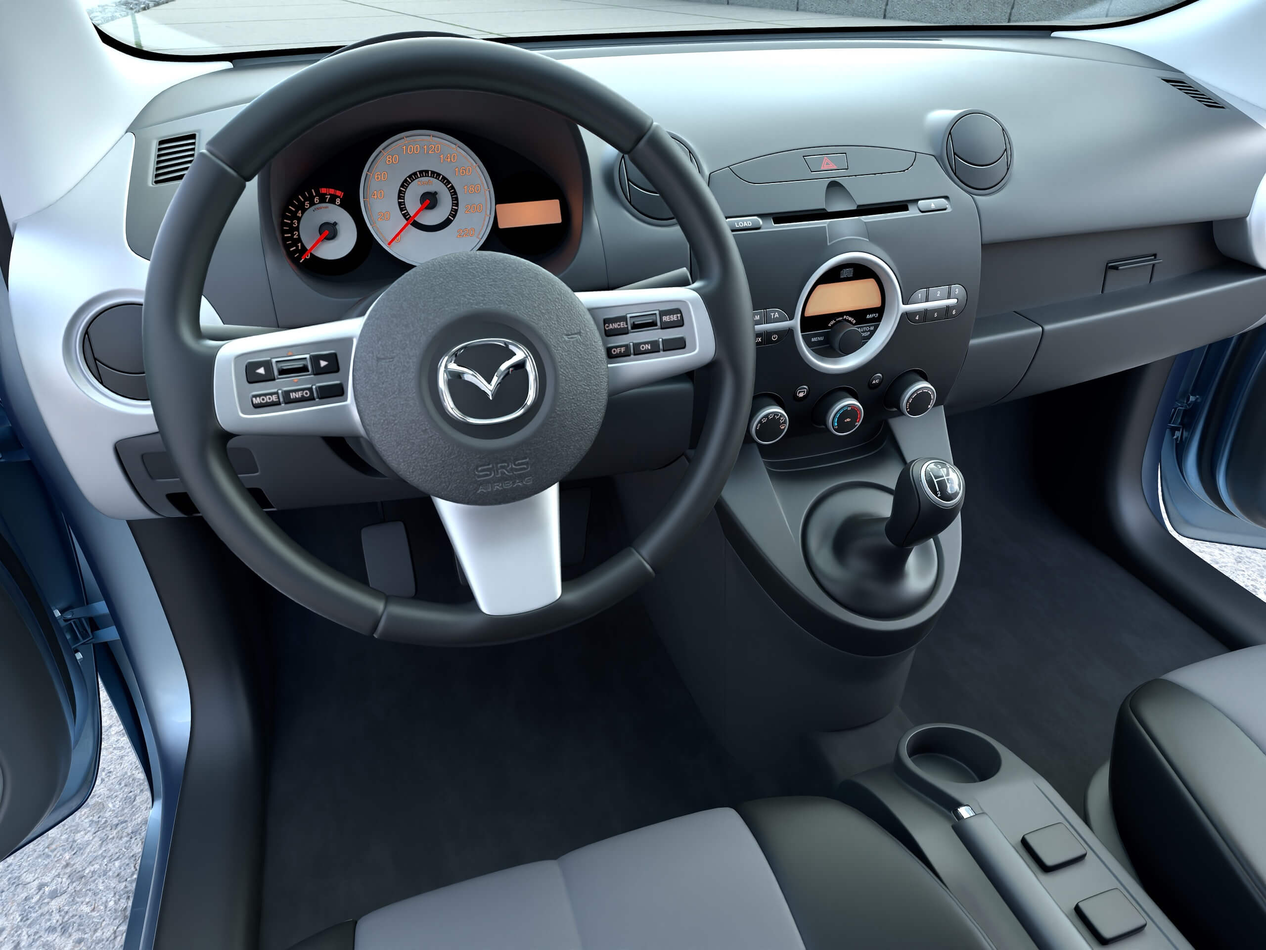Mazda 2 3-door 2009 3D Model by arkviz