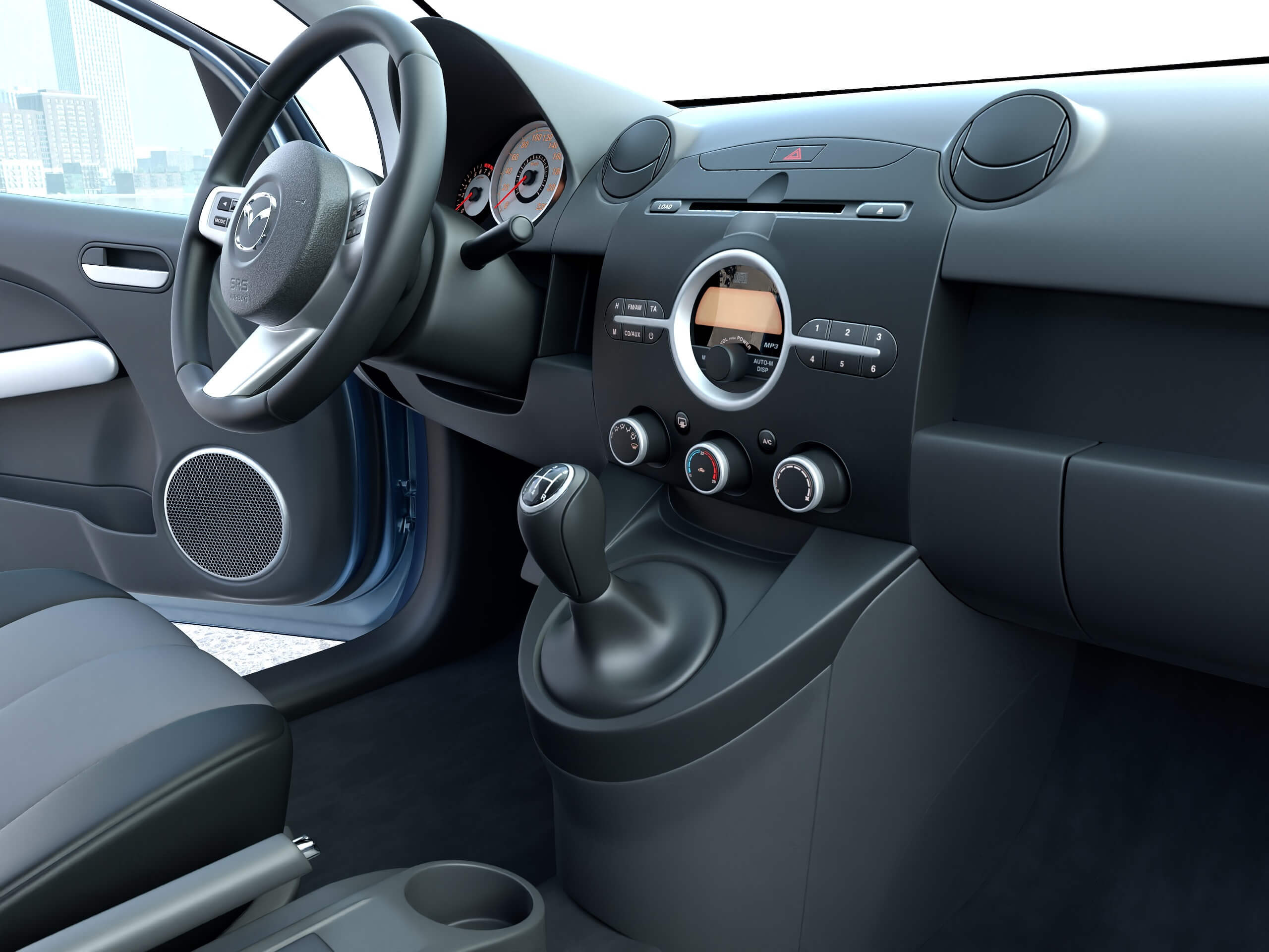 Mazda 2 3-door 2009 3D Model by arkviz