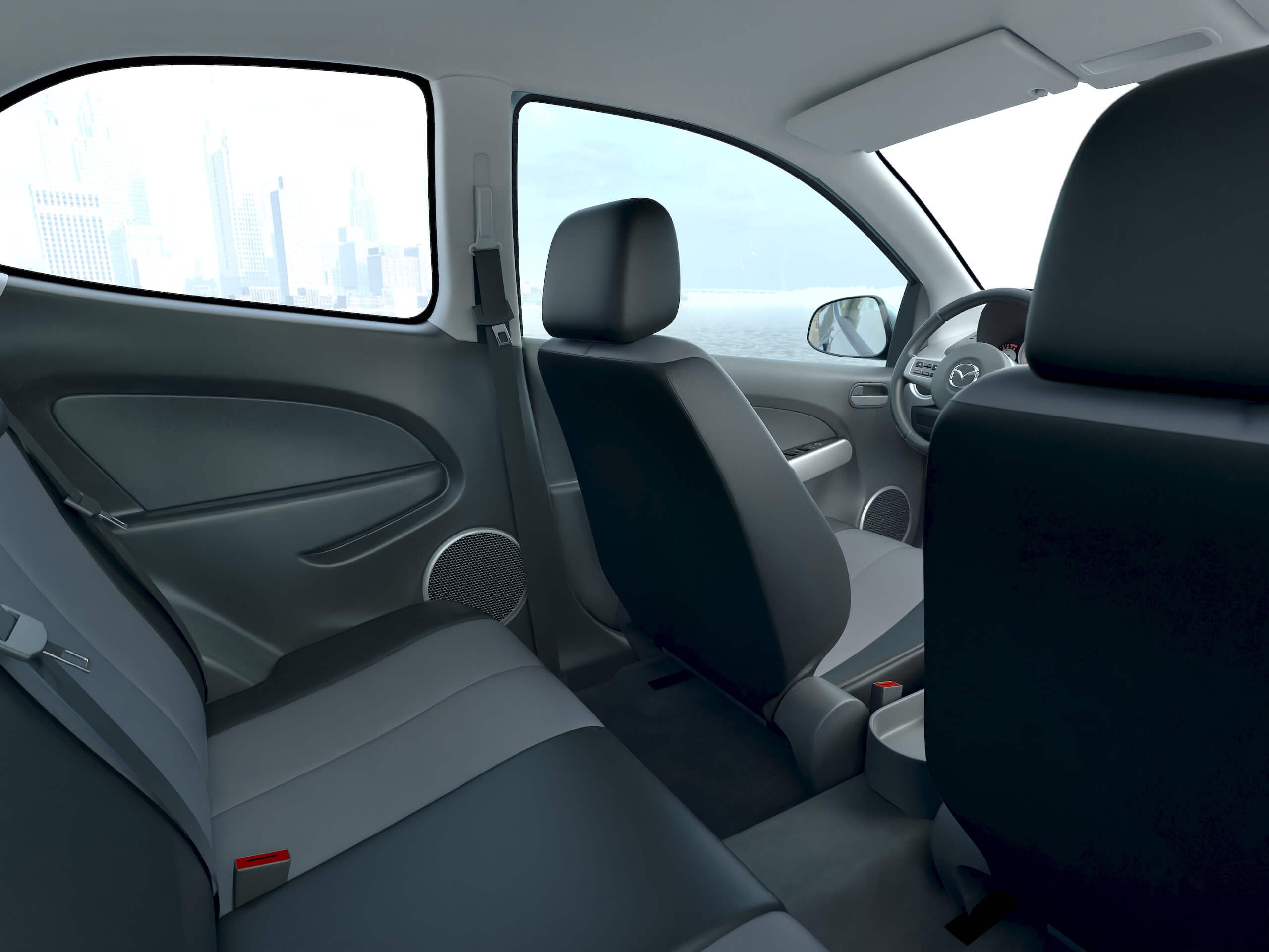 Mazda 2 3-door 2009 3D Model by arkviz