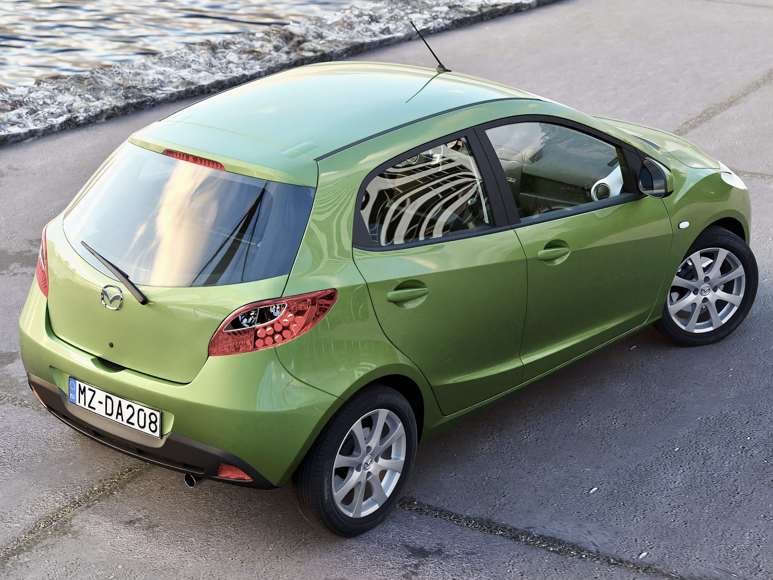 Mazda 2 5-Door 2008 3D Model by arkviz