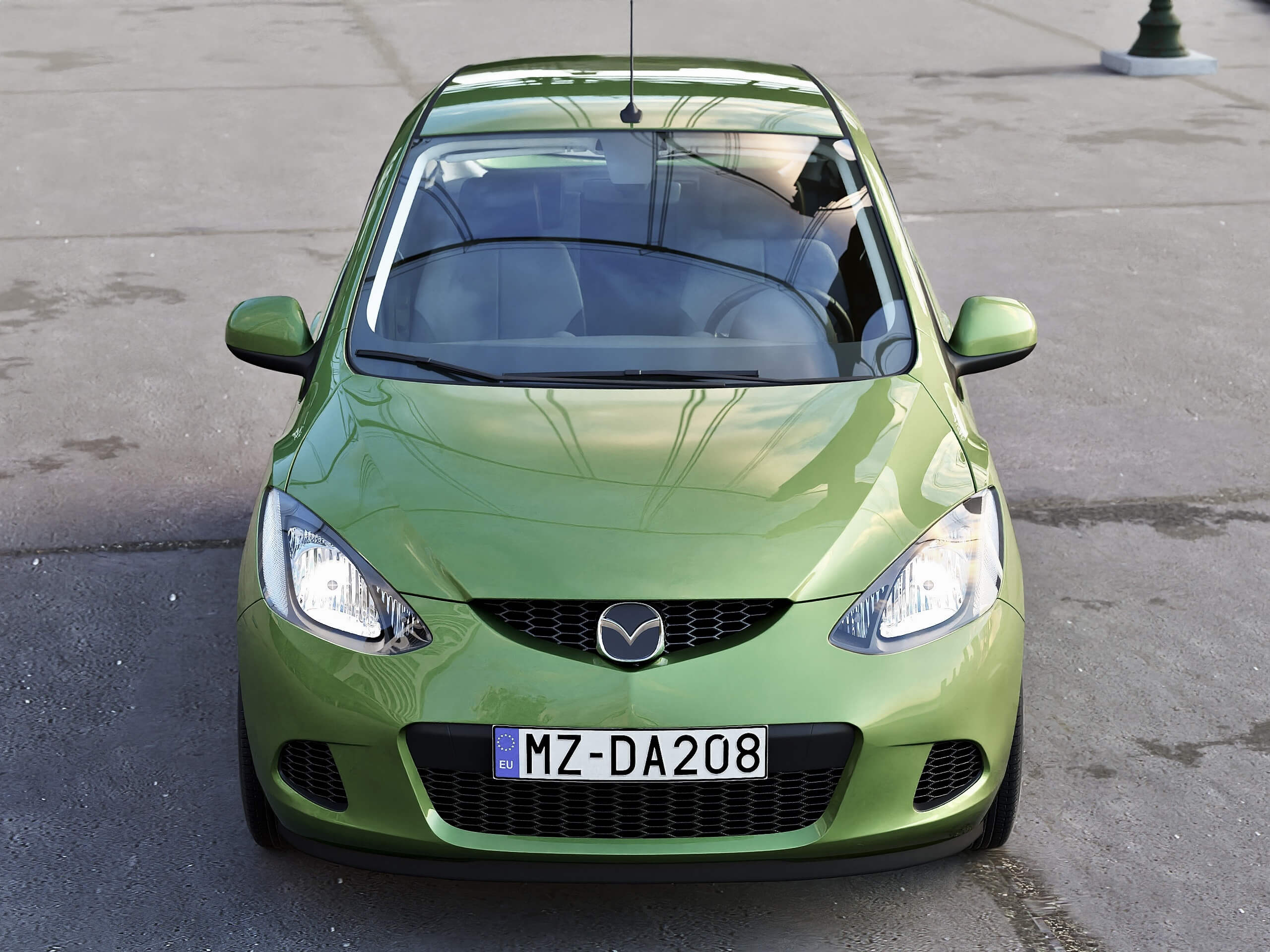 Mazda 2 5-Door 2008 3D Model by arkviz