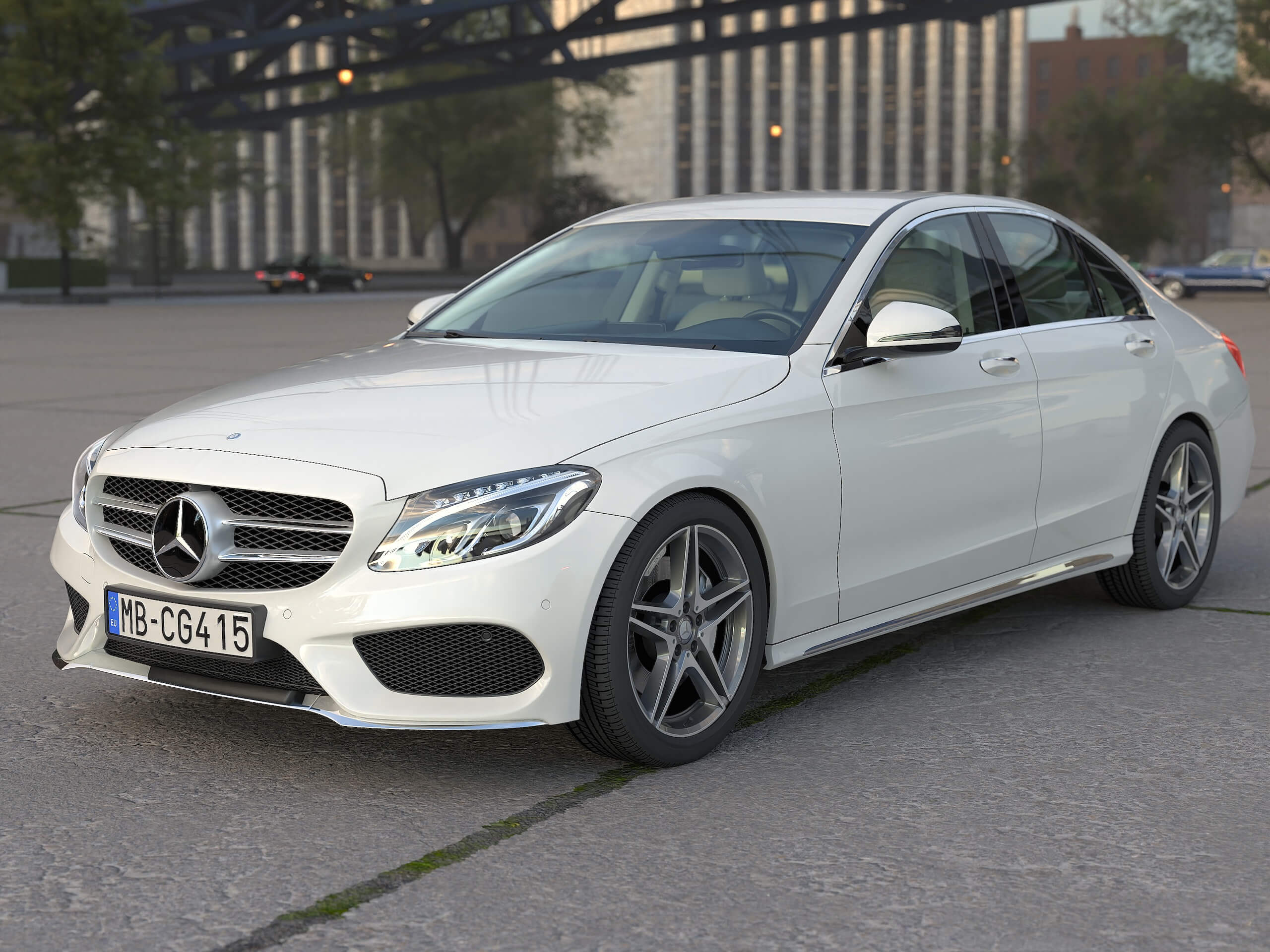 Mercedes-Benz C-Class W205 2016 3D Model by arkviz