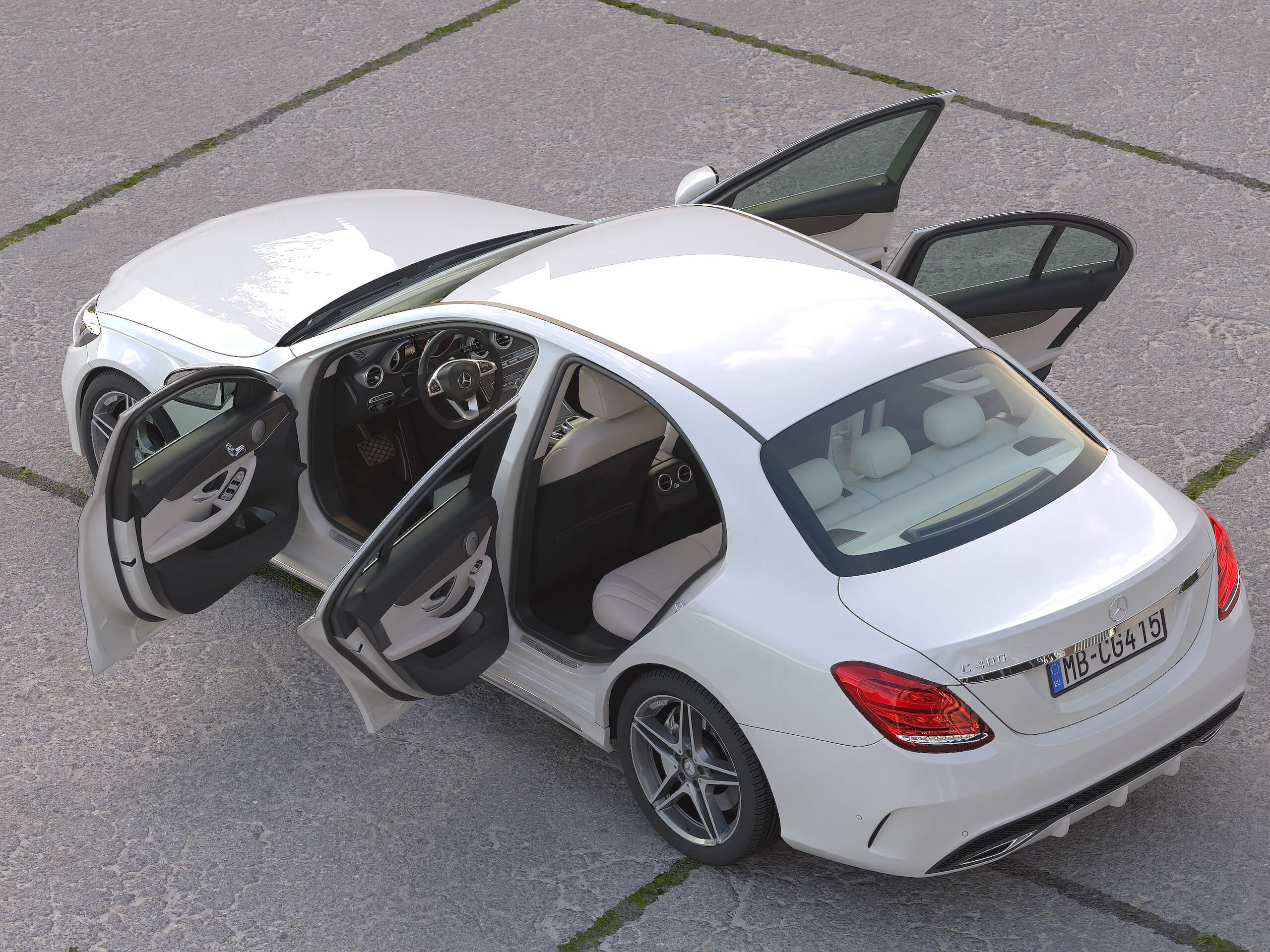 Mercedes-Benz C-Class W205 2016 3D Model by arkviz