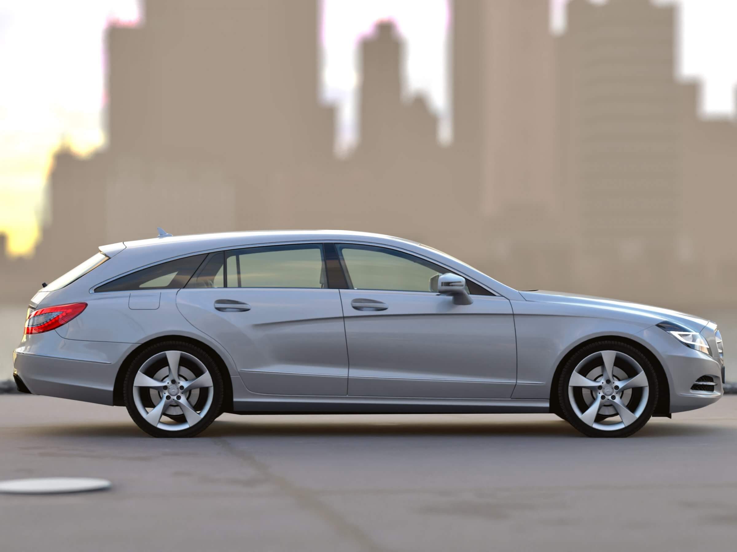 Mercedes-Benz CLS Shooting Break W218 2013 3D Model by arkviz