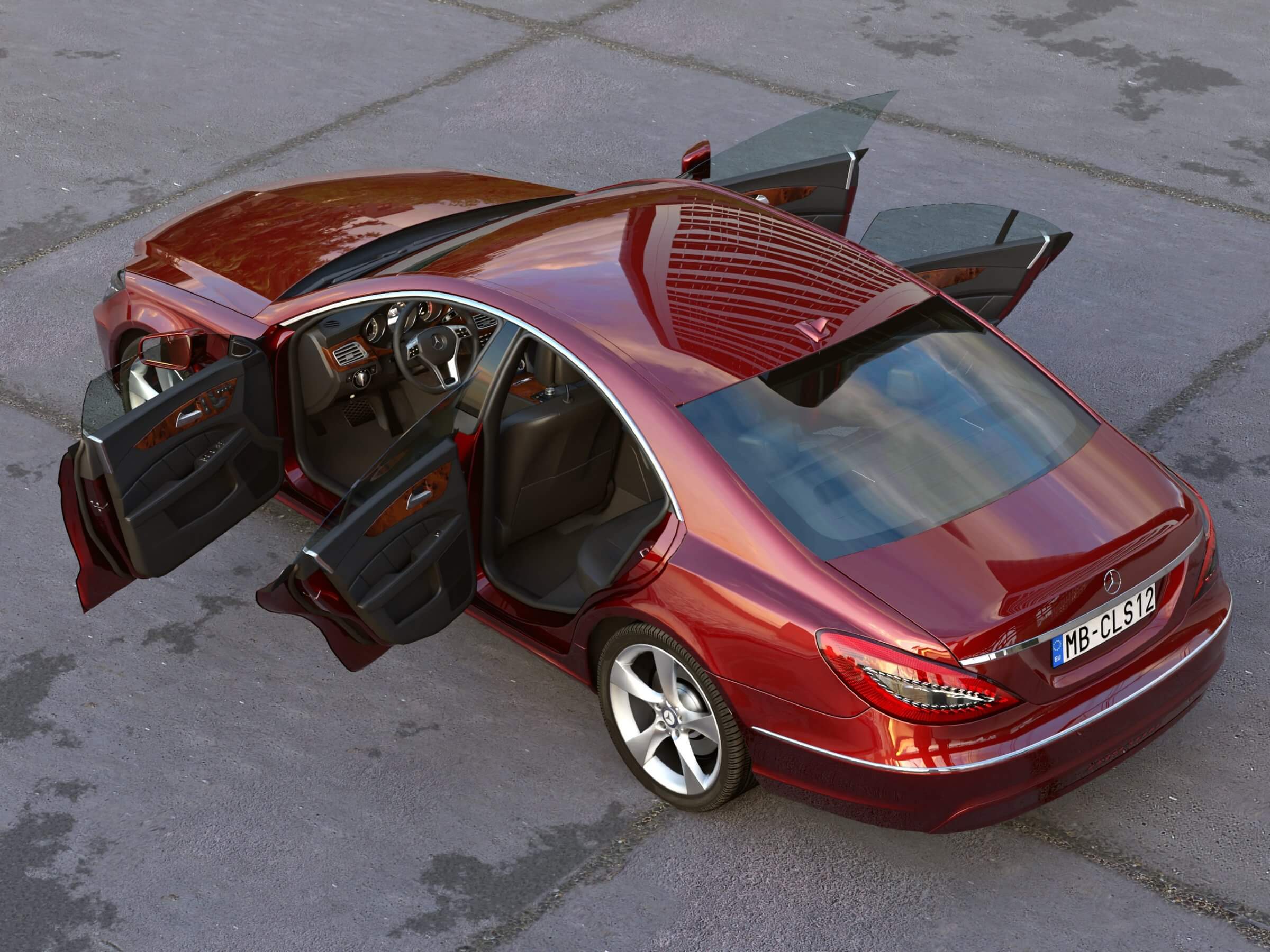 Mercedes-Benz CLS W218 2012 3D Model by arkviz