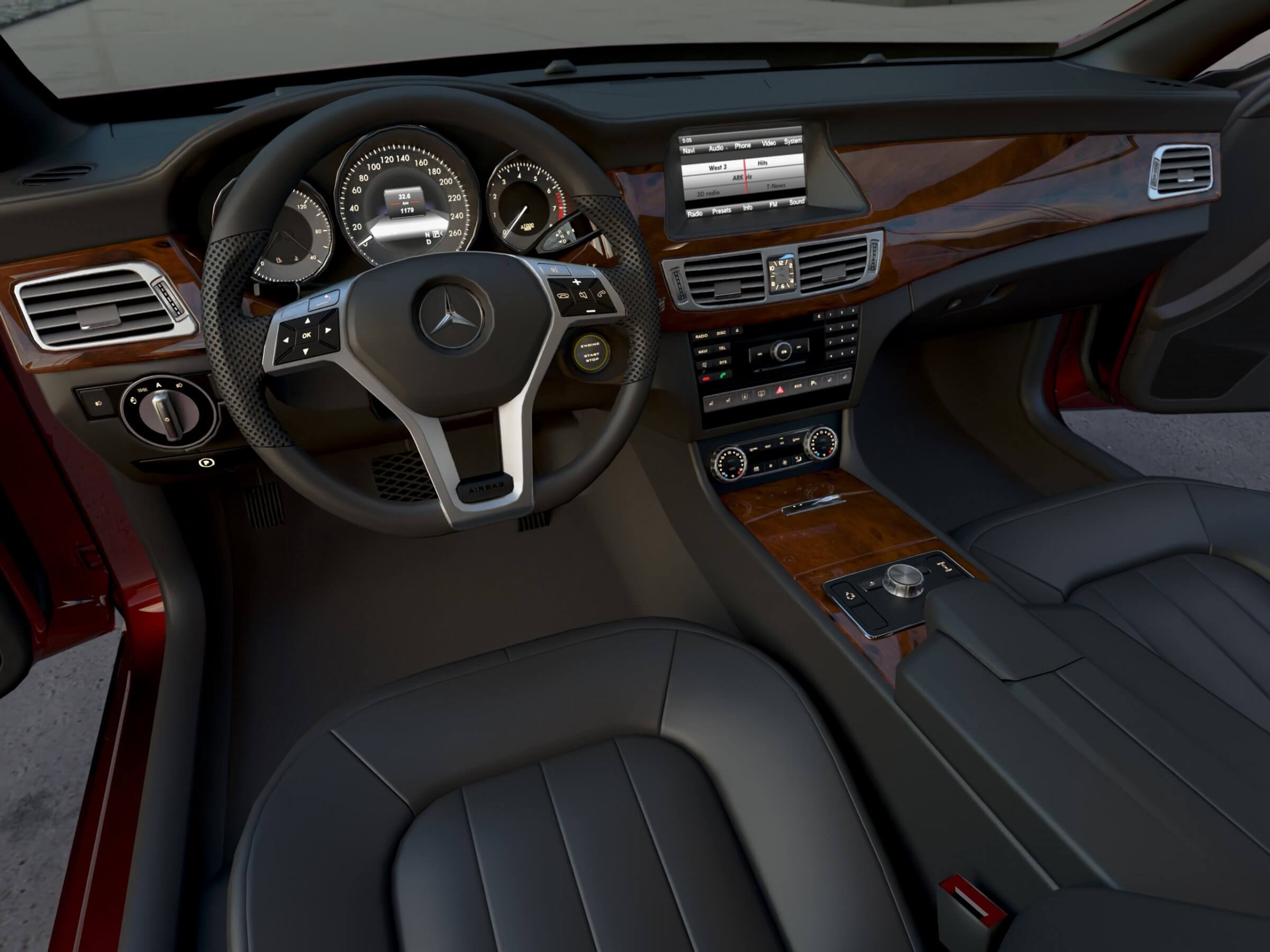 Mercedes-Benz CLS W218 2012 3D Model by arkviz