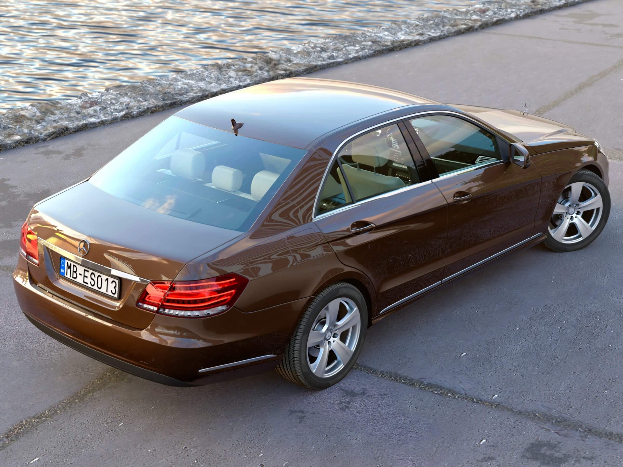 Mercedes-Benz E-Class W212 2014 3D Model by arkviz
