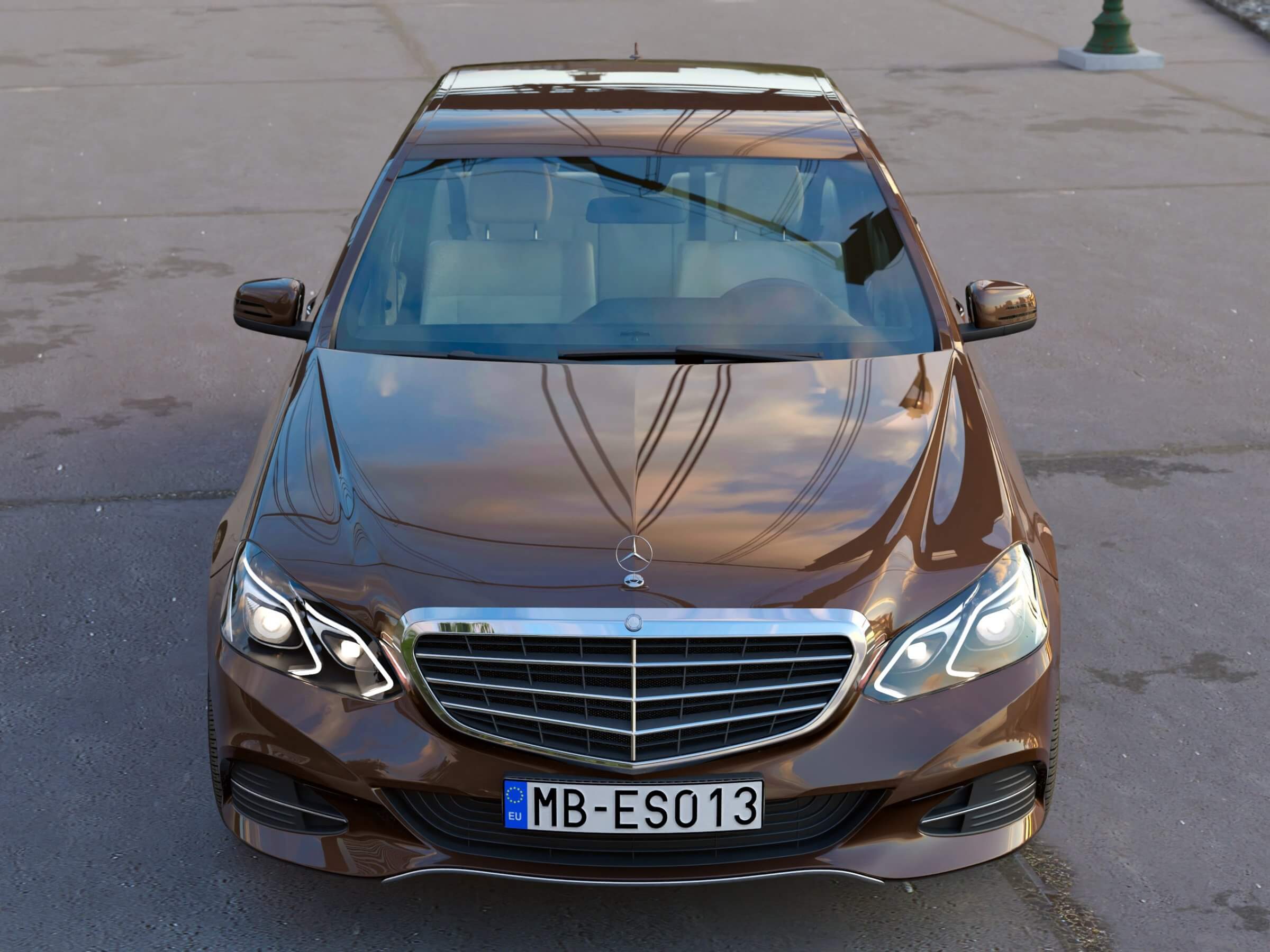 Mercedes-Benz E-Class W212 2014 3D Model by arkviz