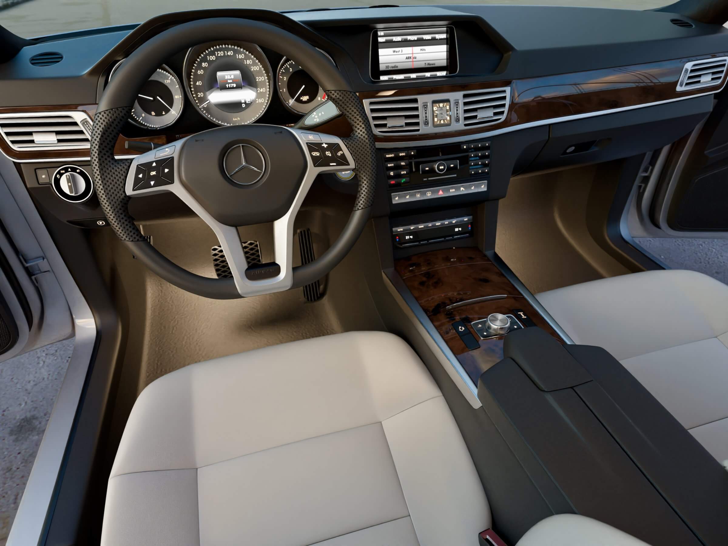 Mercedes-Benz E-Class W212 Estate 2014 3D Model by arkviz