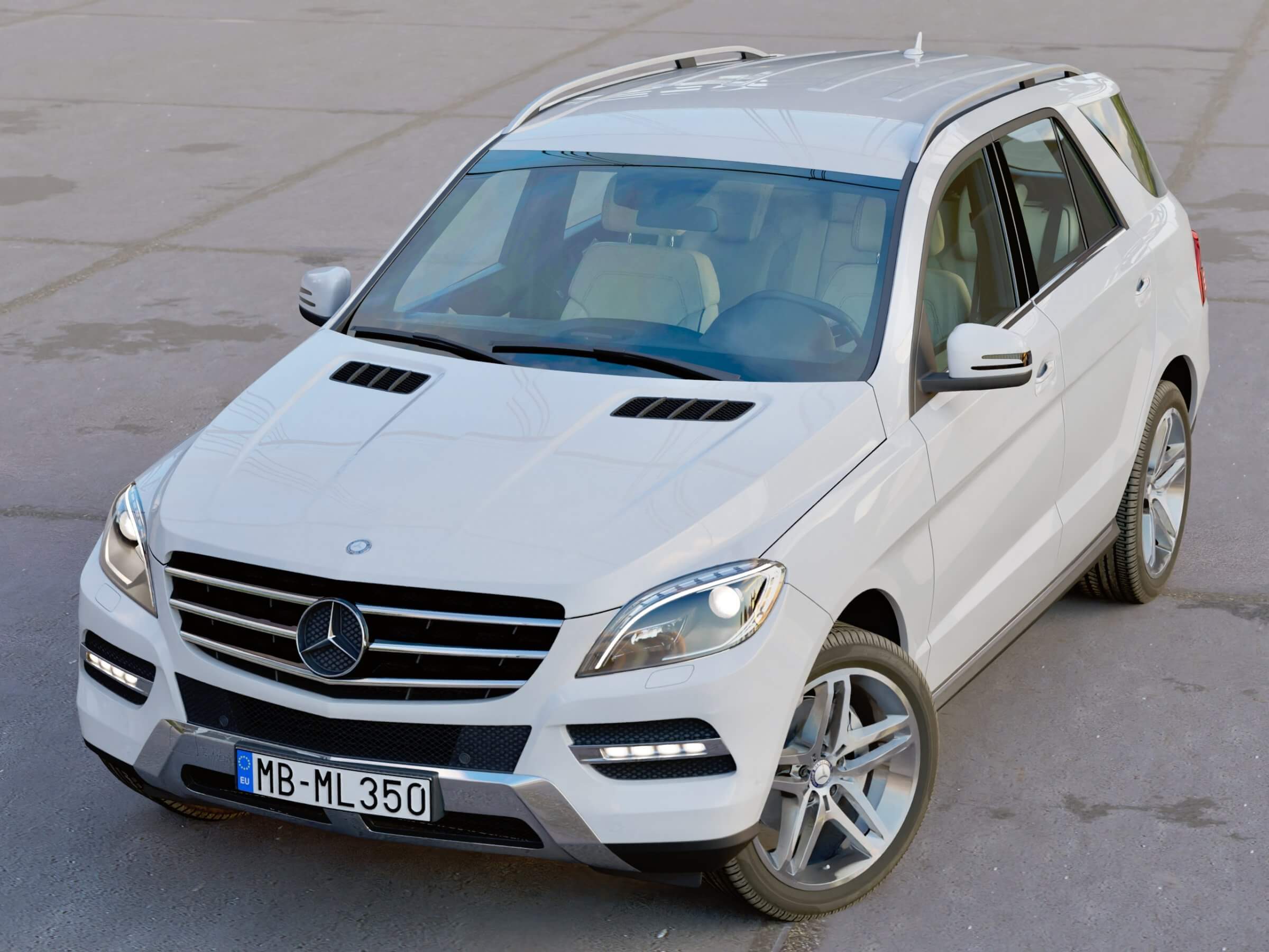 Mercedes-Benz ML-Class W166 2014 3D Model by arkviz
