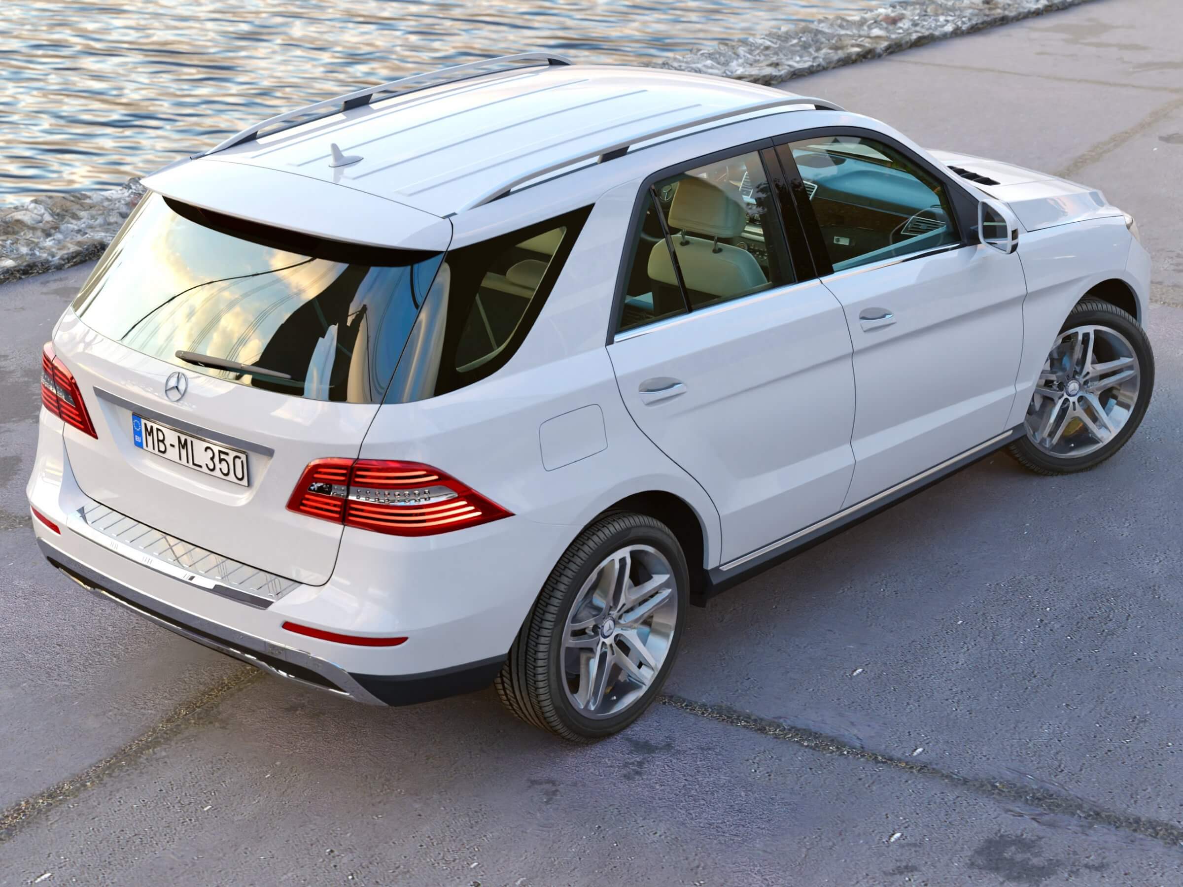 Mercedes-Benz ML-Class W166 2014 3D Model by arkviz