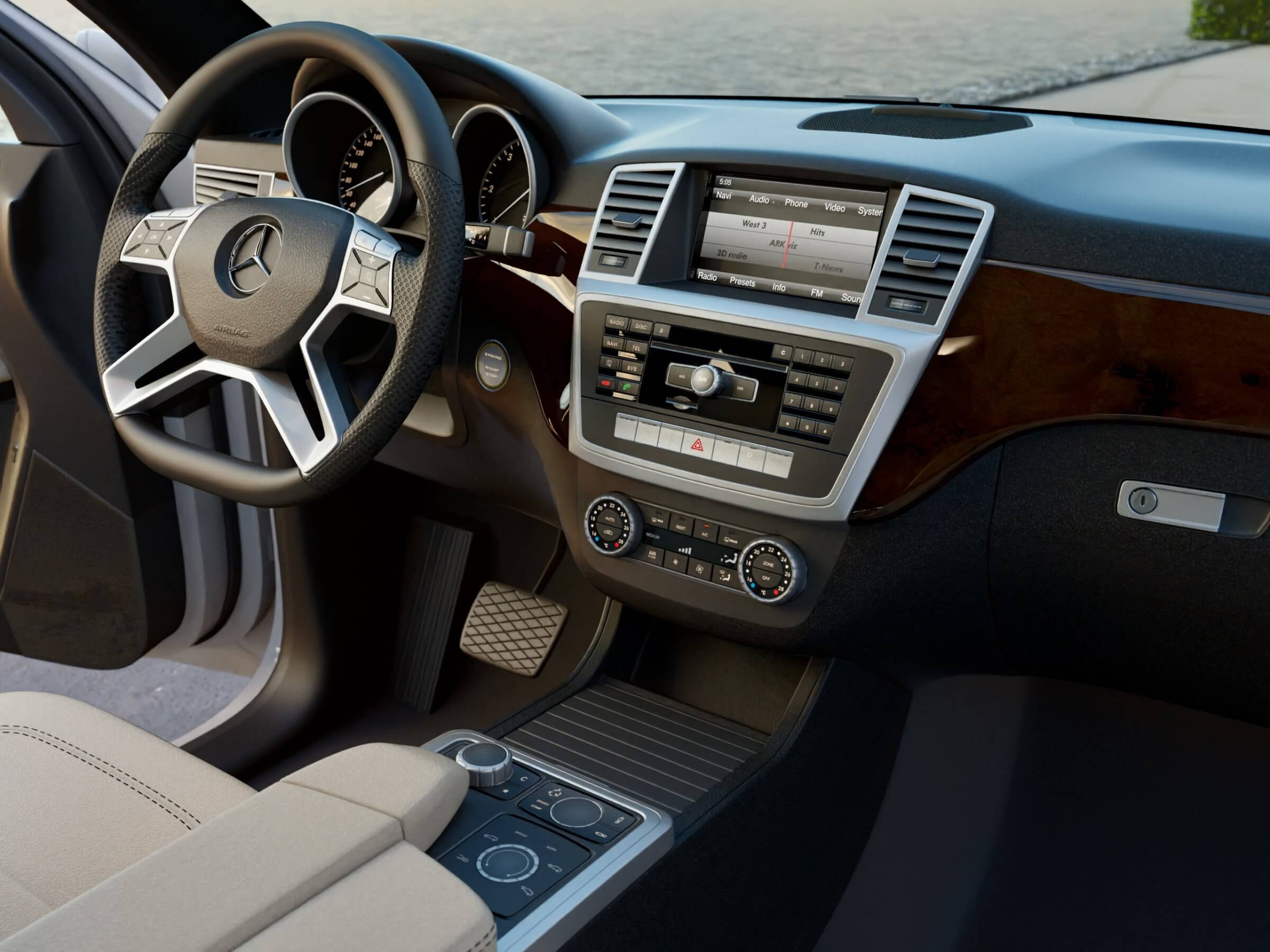 Mercedes-Benz ML-Class W166 2014 3D Model by arkviz