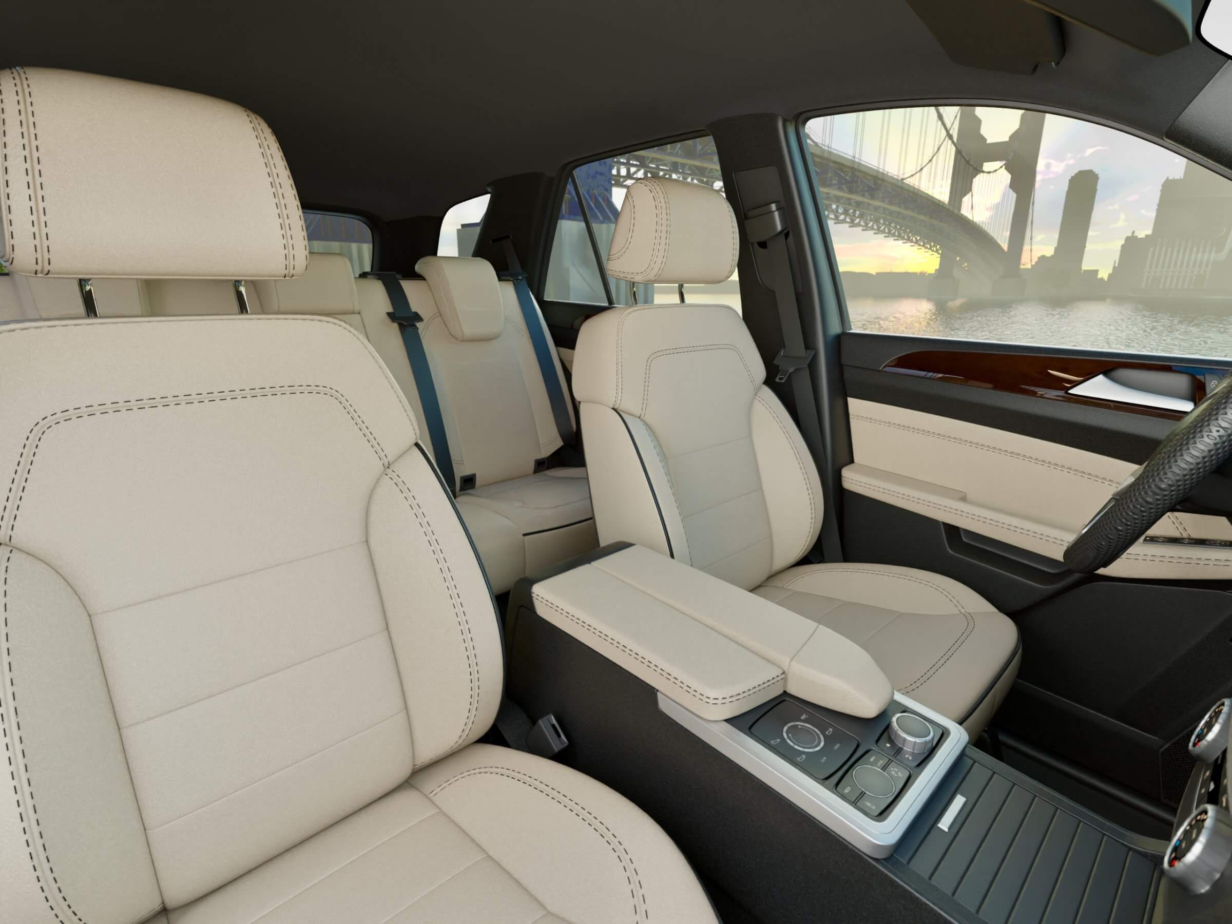 Mercedes-Benz ML-Class W166 2014 3D Model by arkviz