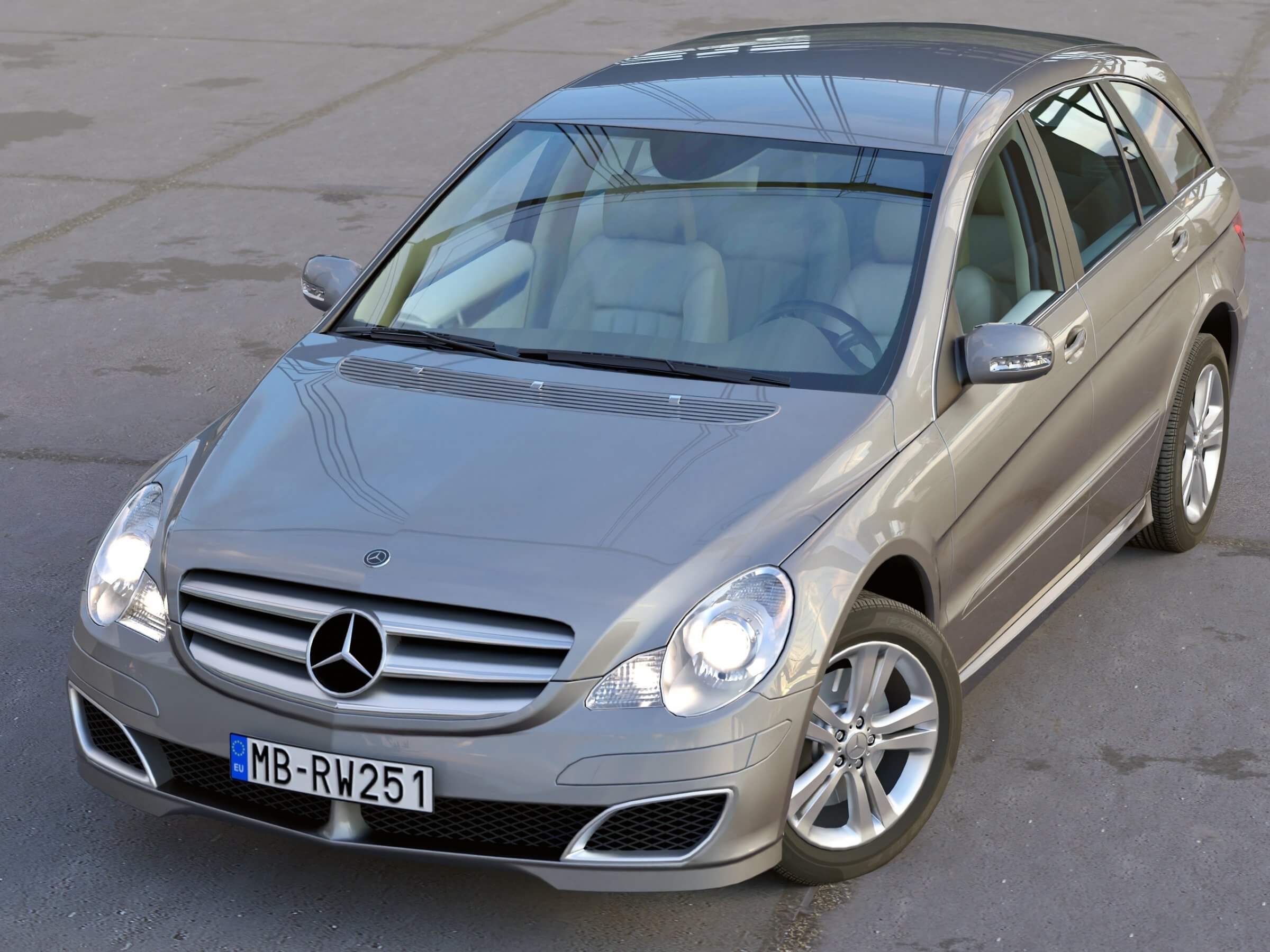 Mercedes-Benz R-Class W251 2006 3D Model by arkviz