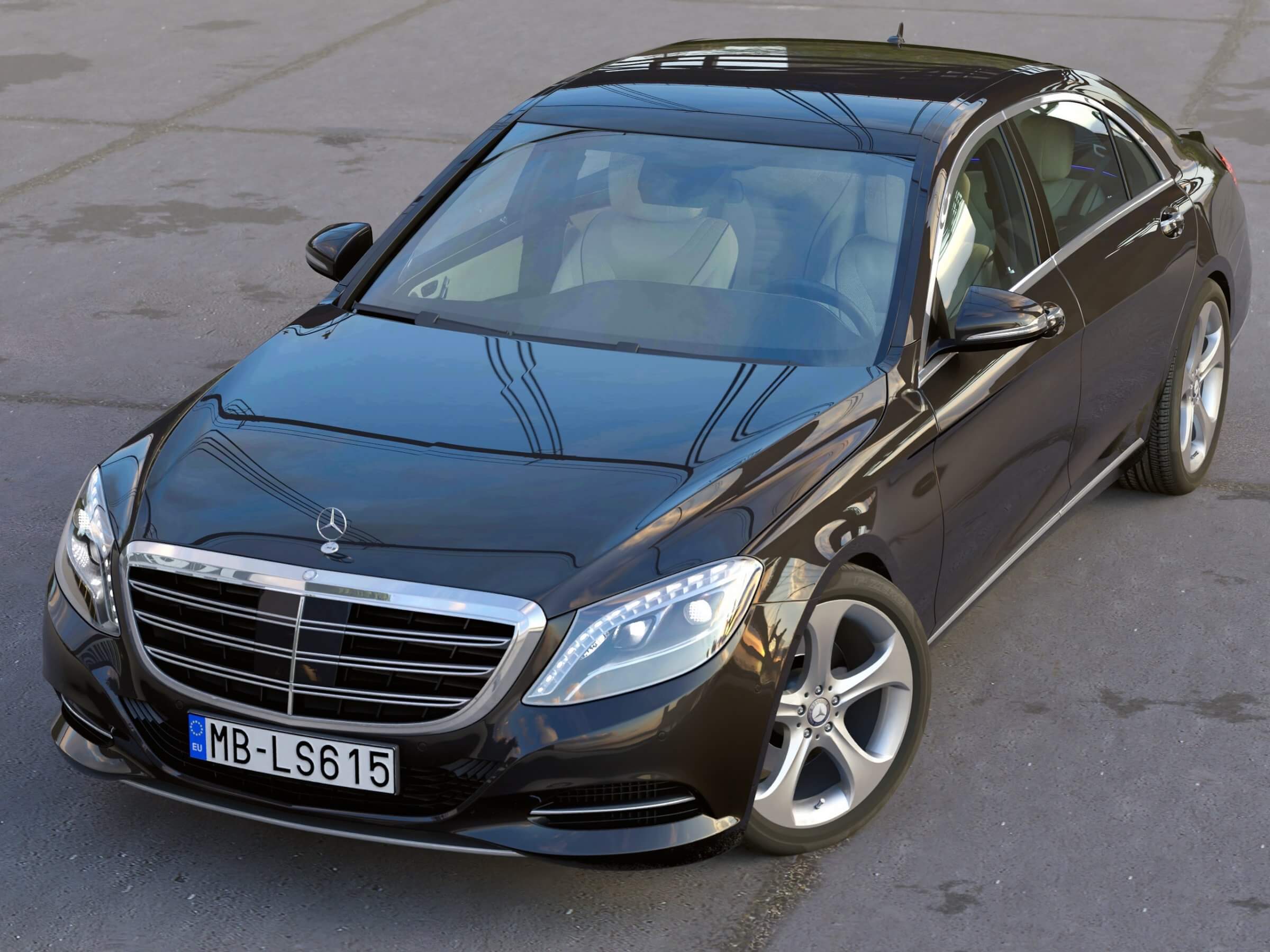 Mercedes-Benz S-Class W222 2015 3D Model by arkviz