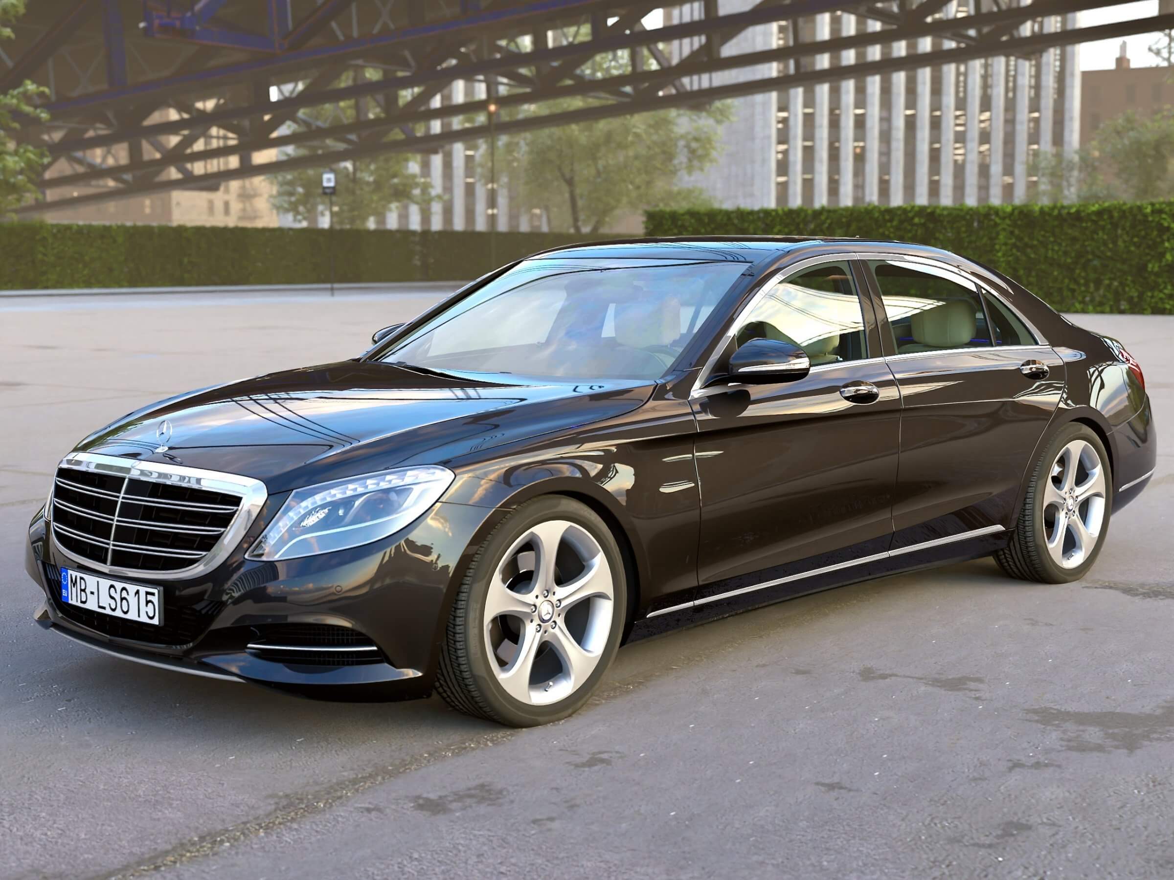 Mercedes-Benz S-Class W222 2015 3D Model by arkviz