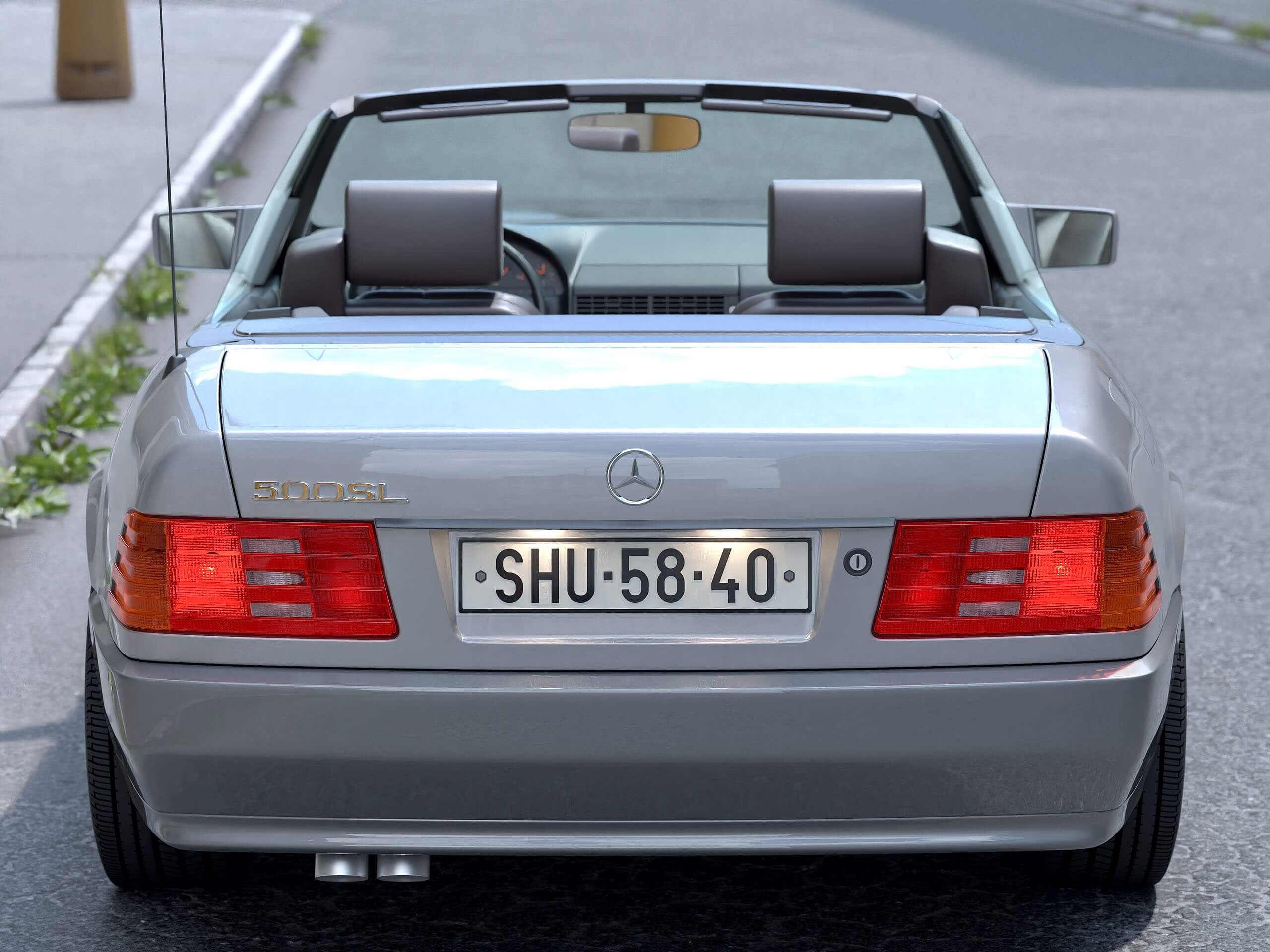 Mercedes-Benz SL 1990 R129 3D Model by arkviz