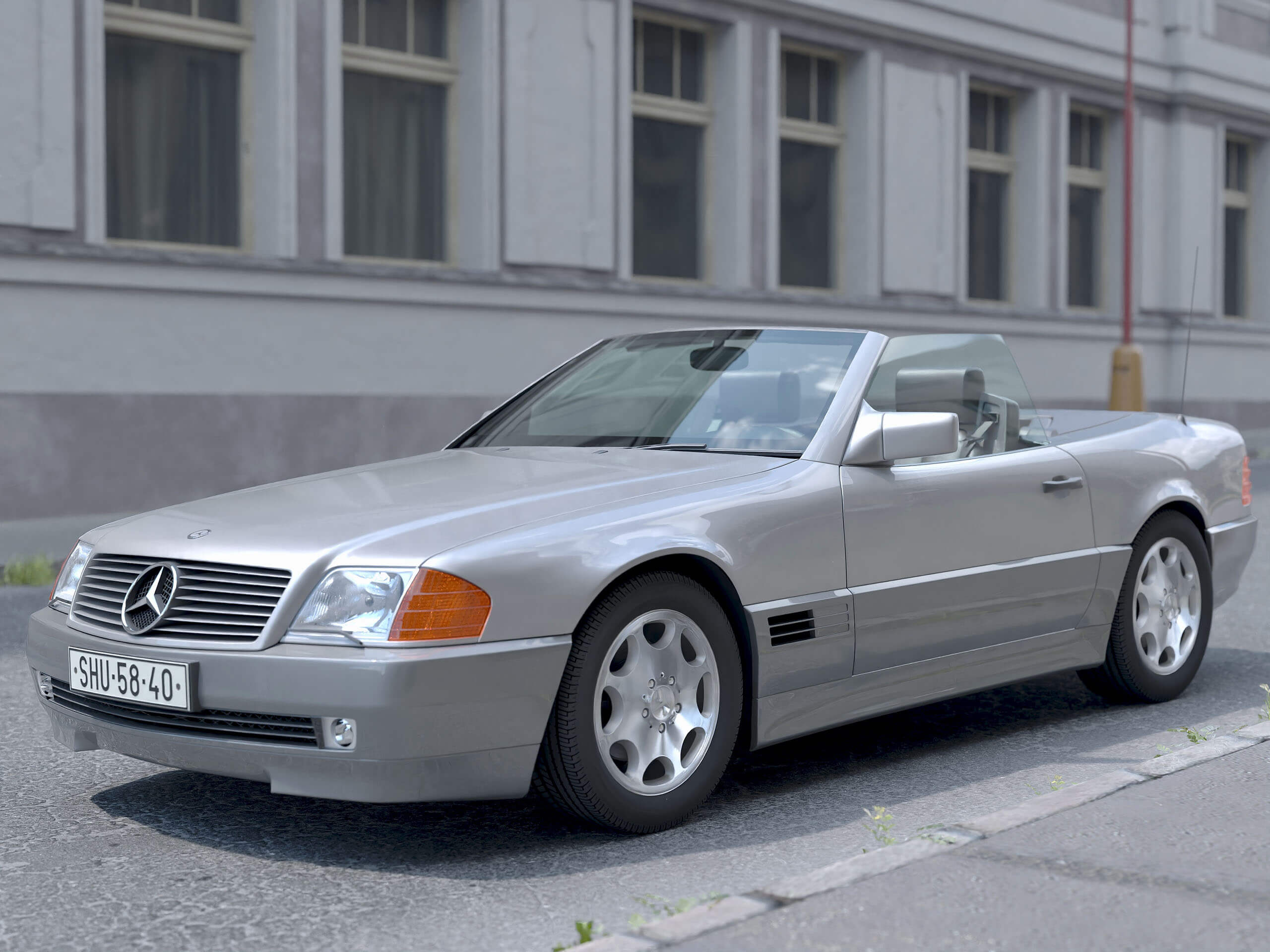 Mercedes-Benz SL 1990 R129 3D Model by arkviz