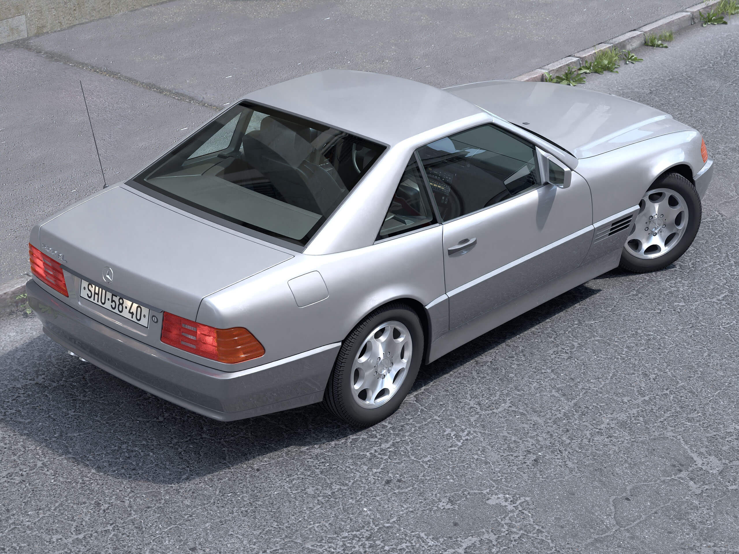 Mercedes-Benz SL 1990 R129 3D Model by arkviz