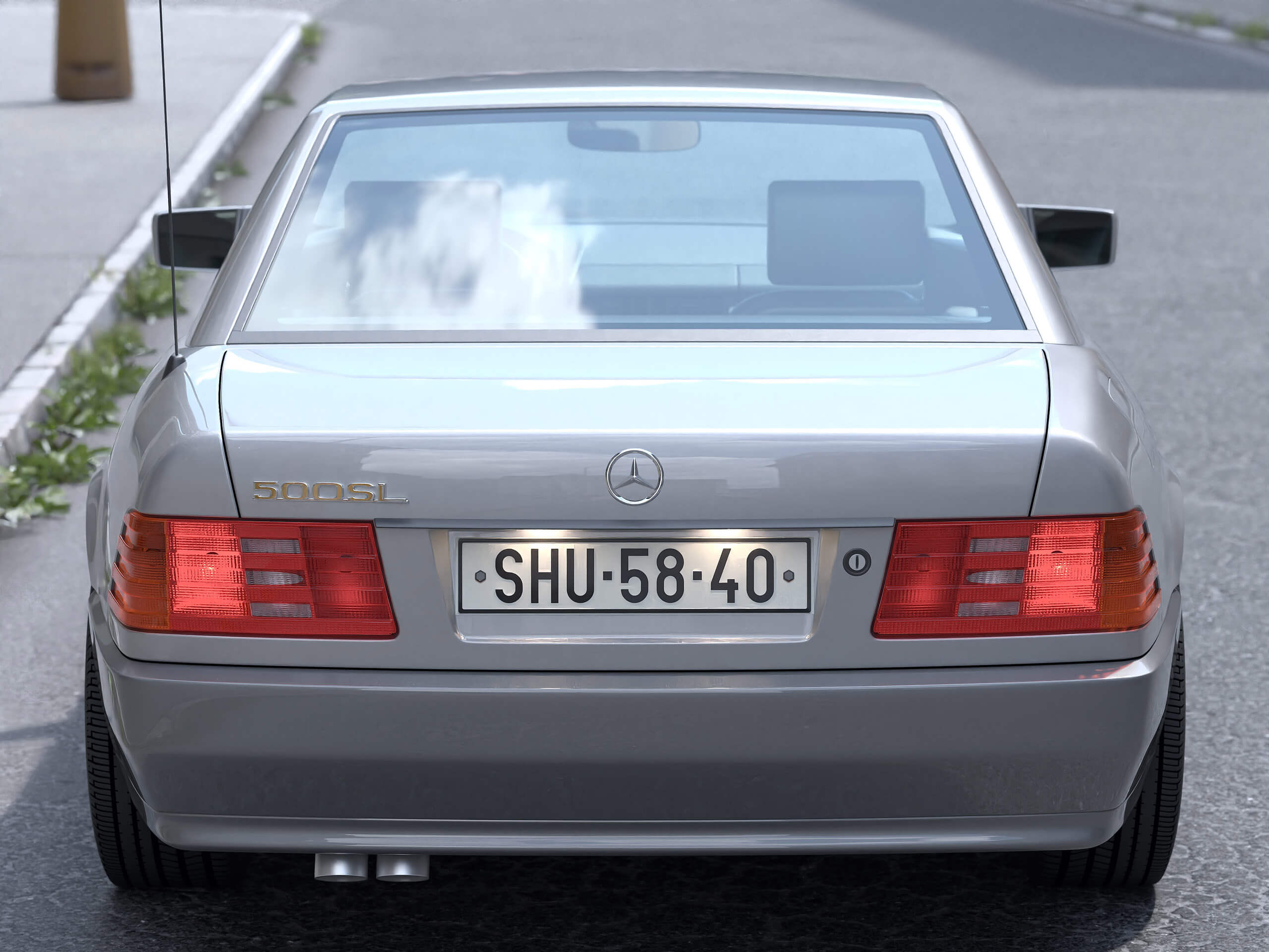 Mercedes-Benz SL 1990 R129 3D Model by arkviz