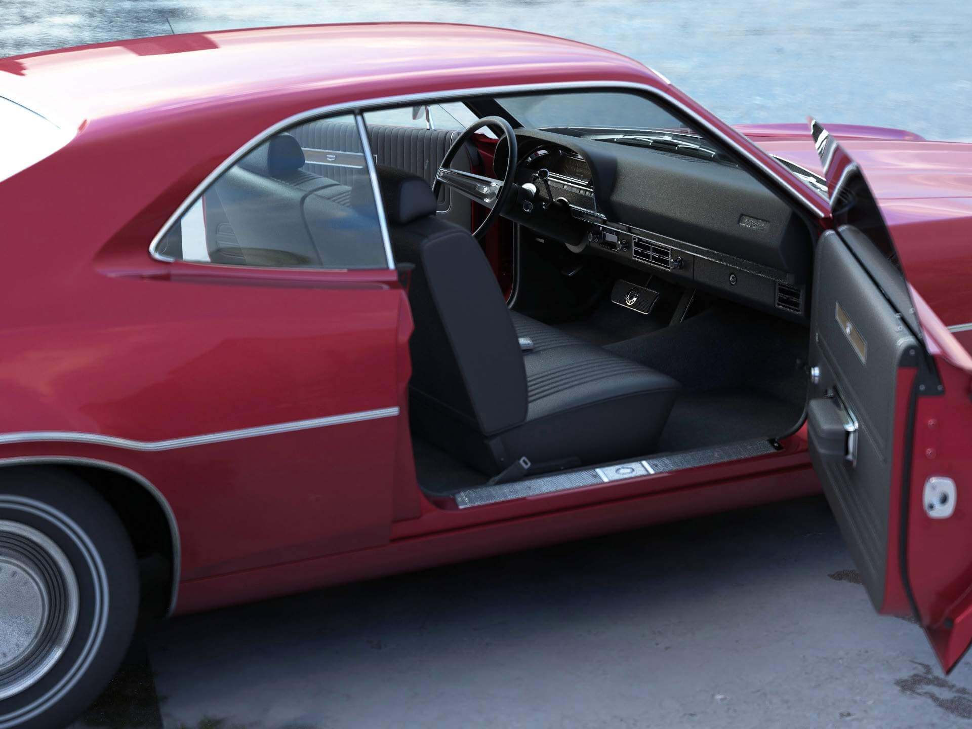 Mercury Montego 2 Door Hardtop 1970 - 3D Model by arkviz