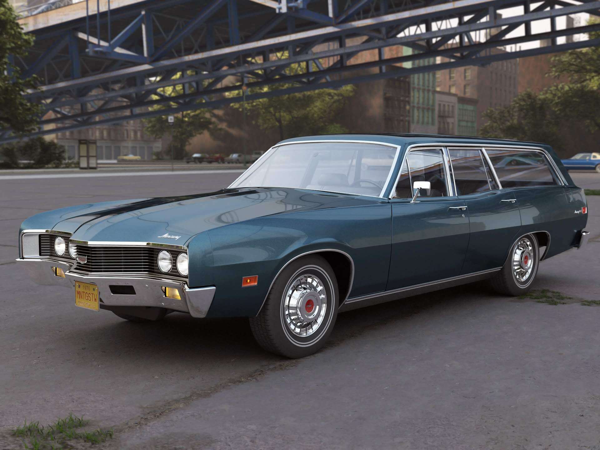 Mercury Montego MX Wagon 1970 - 3D Model by arkviz