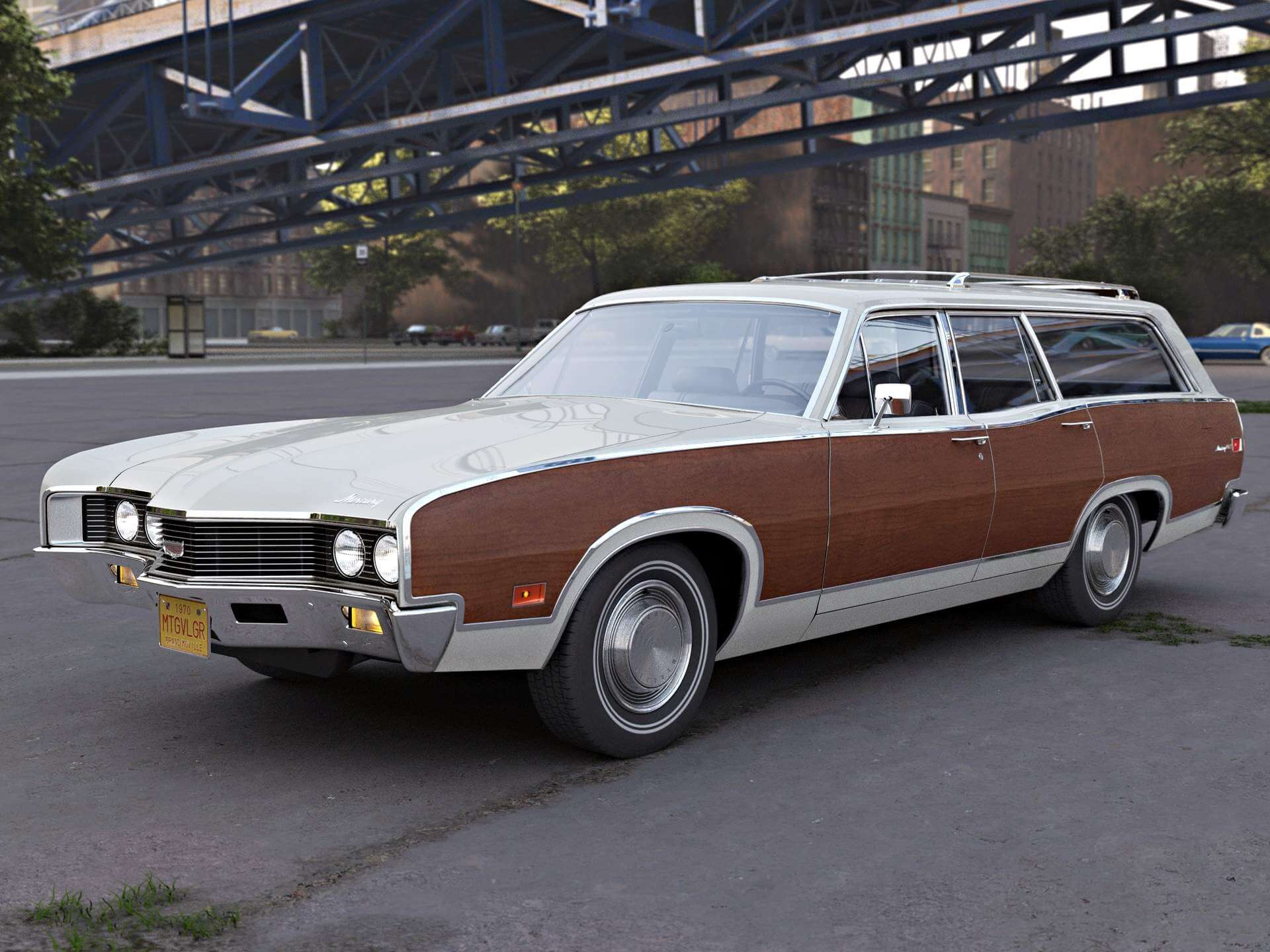 Mercury Montego Villager 1970 - 3D Model by arkviz