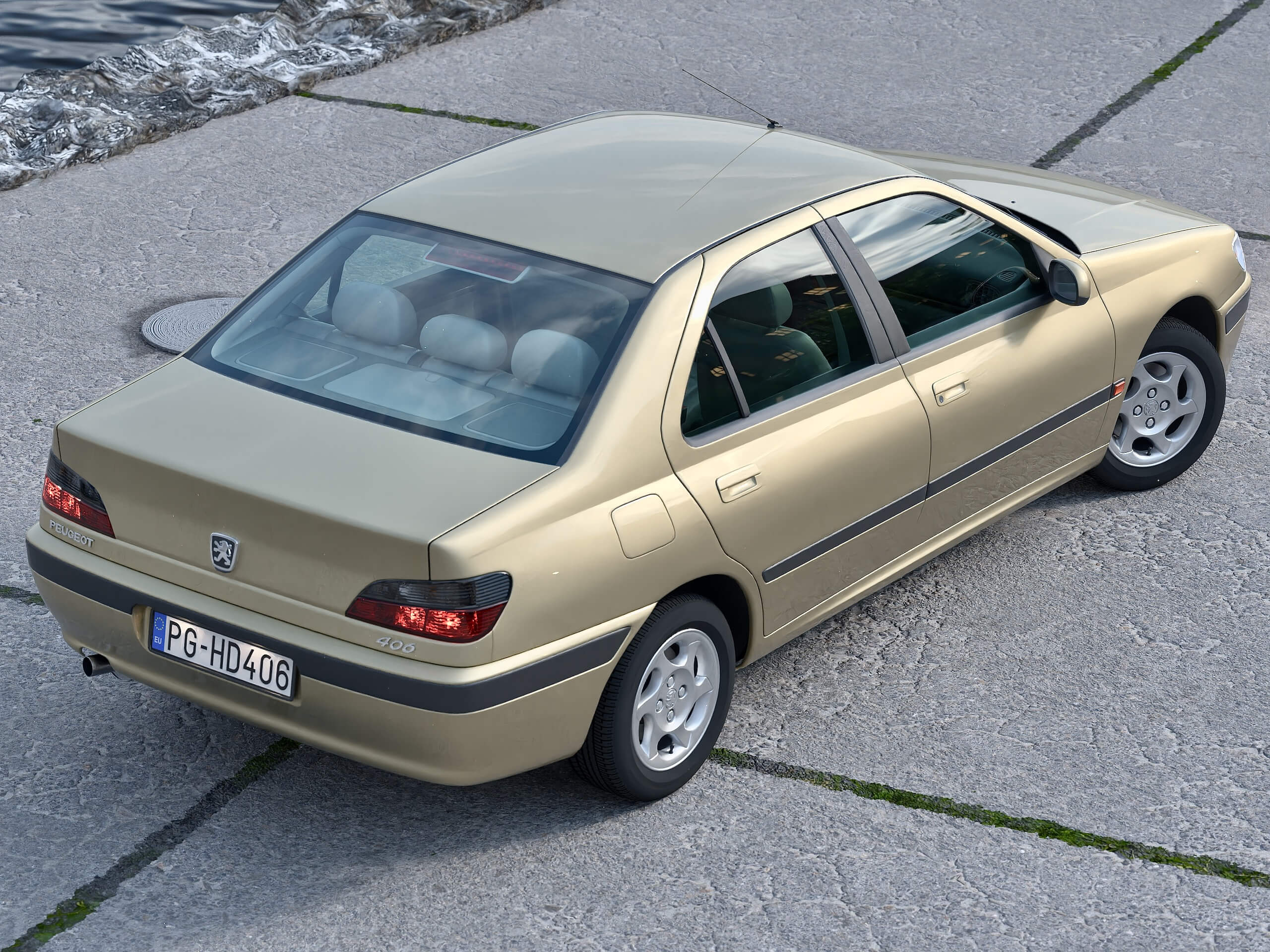 Peugeot 406 Sedan 1996 - 3D Model by arkviz