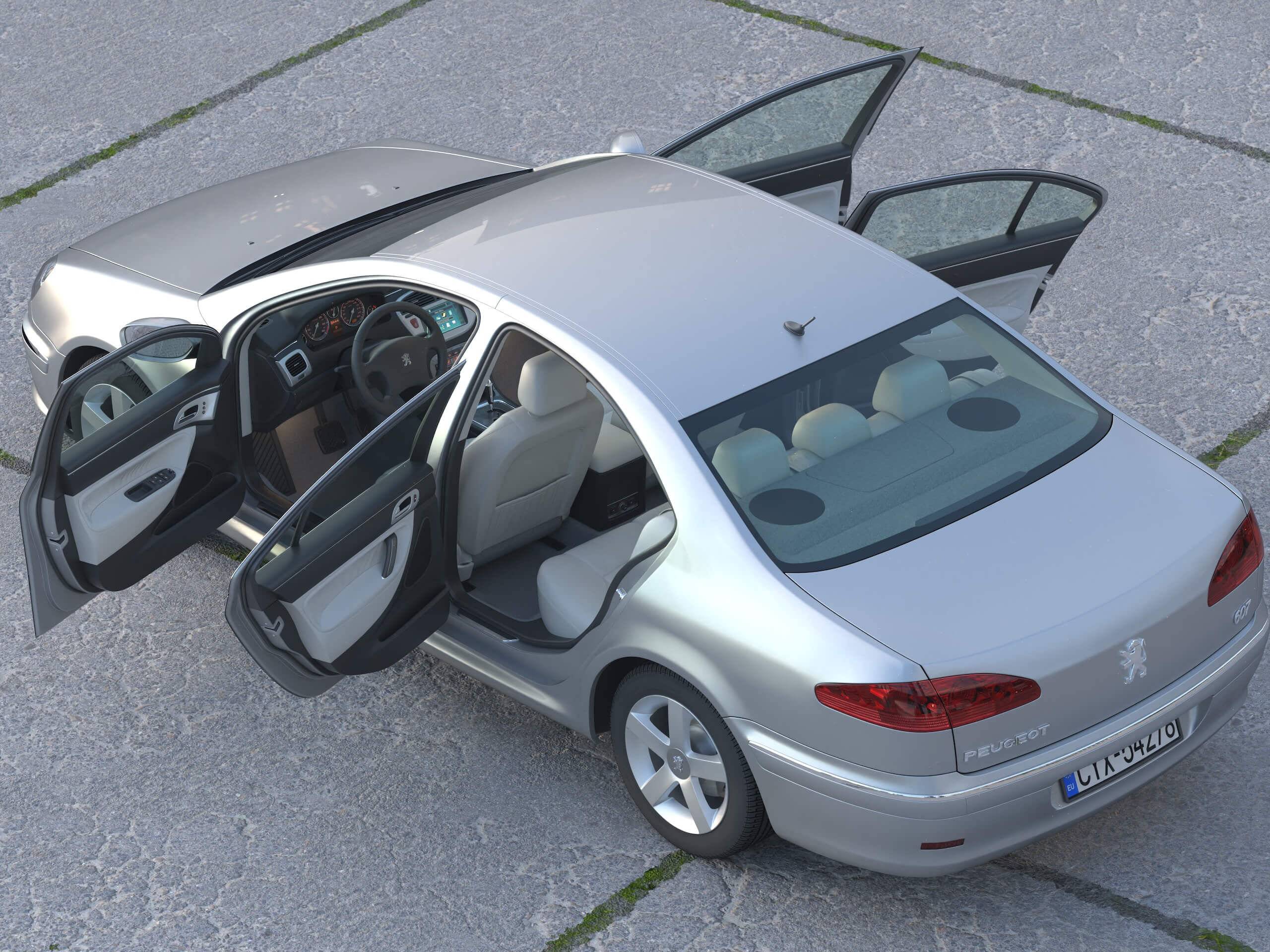 Peugeot 607 2007 - 3D Model by arkviz
