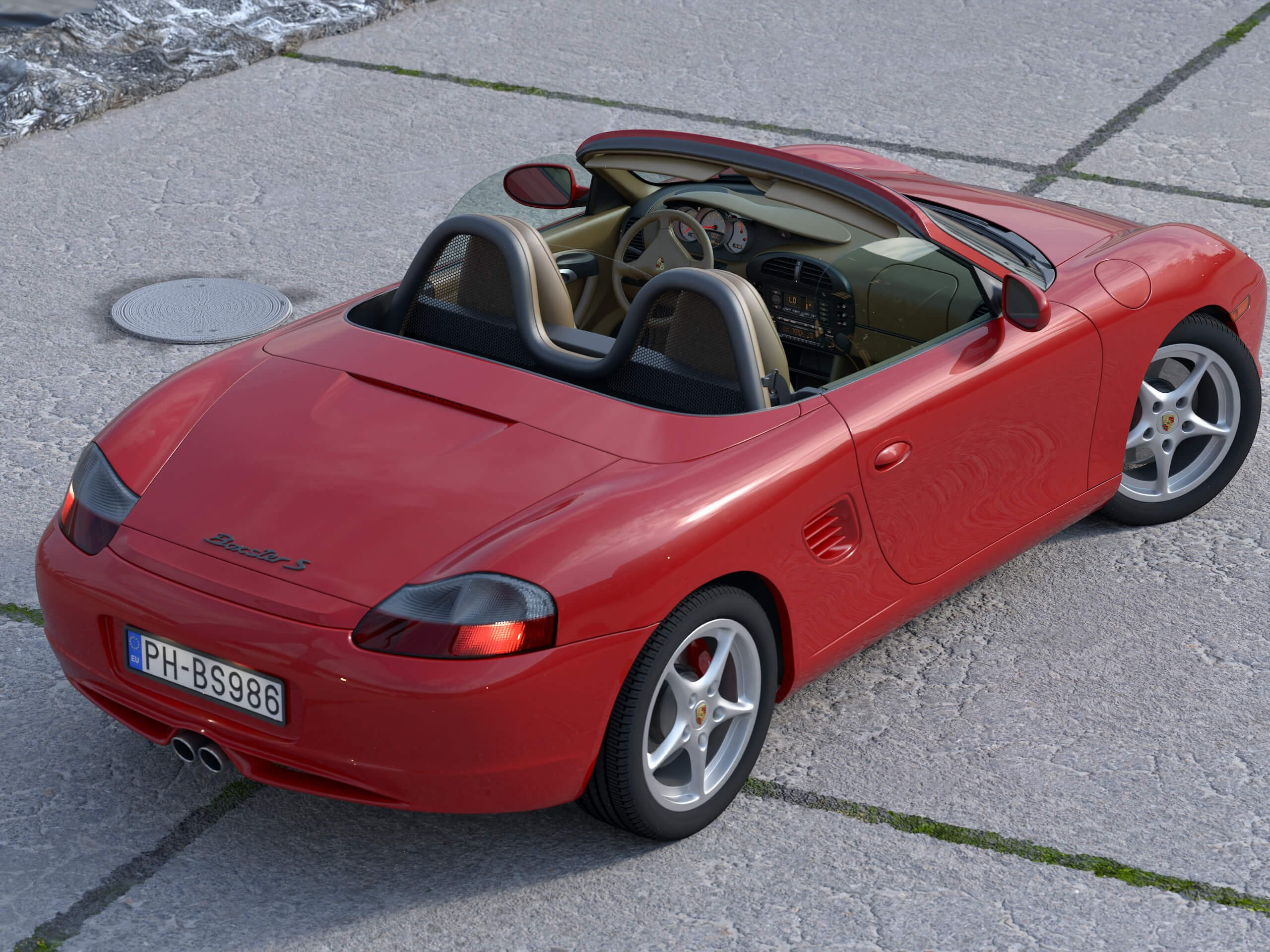 Porsche Boxster S 2003 - 3D Model by arkviz