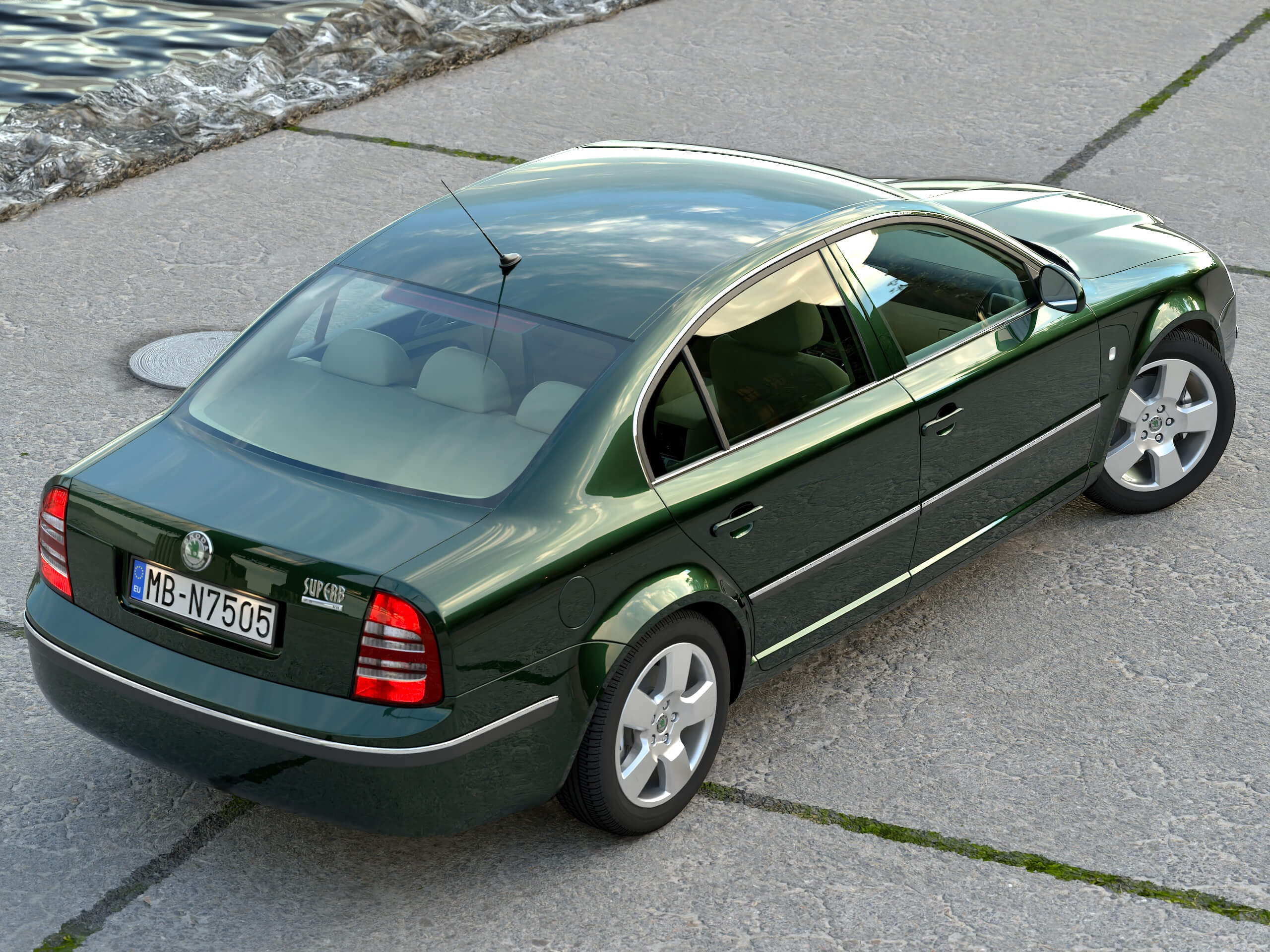 Skoda Superb 2001 - 3D Model by arkviz