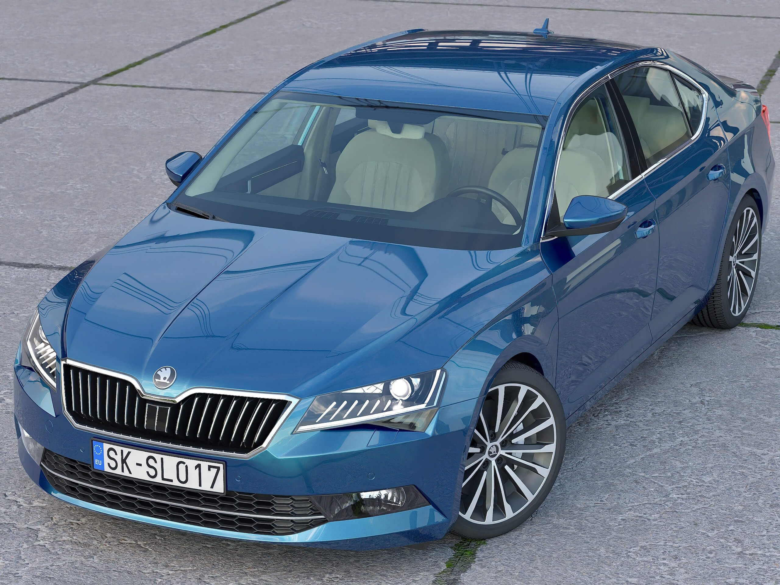 Skoda Superb 2018 - 3D Model by arkviz