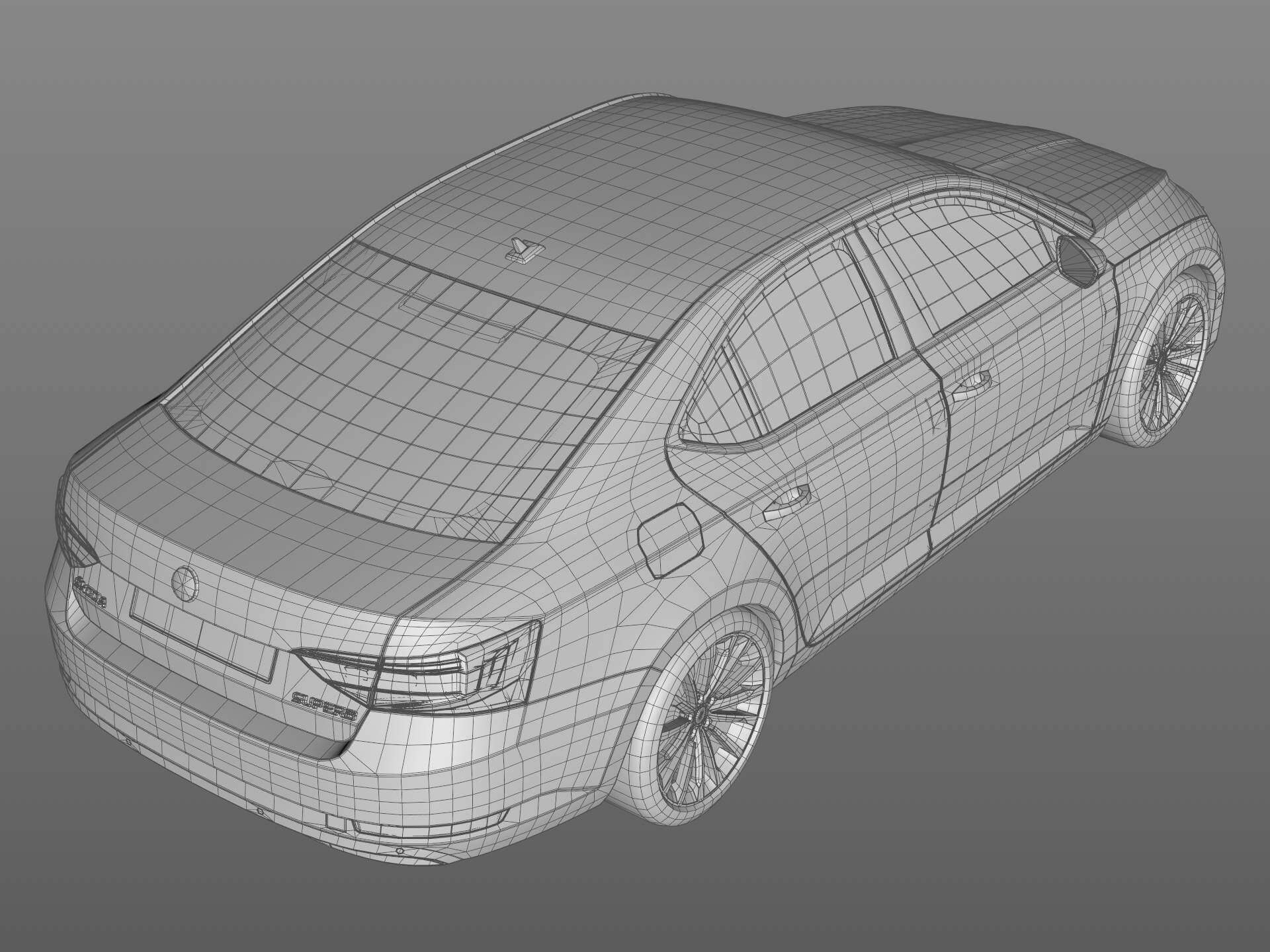 Skoda Superb 2018 - 3D Model by arkviz