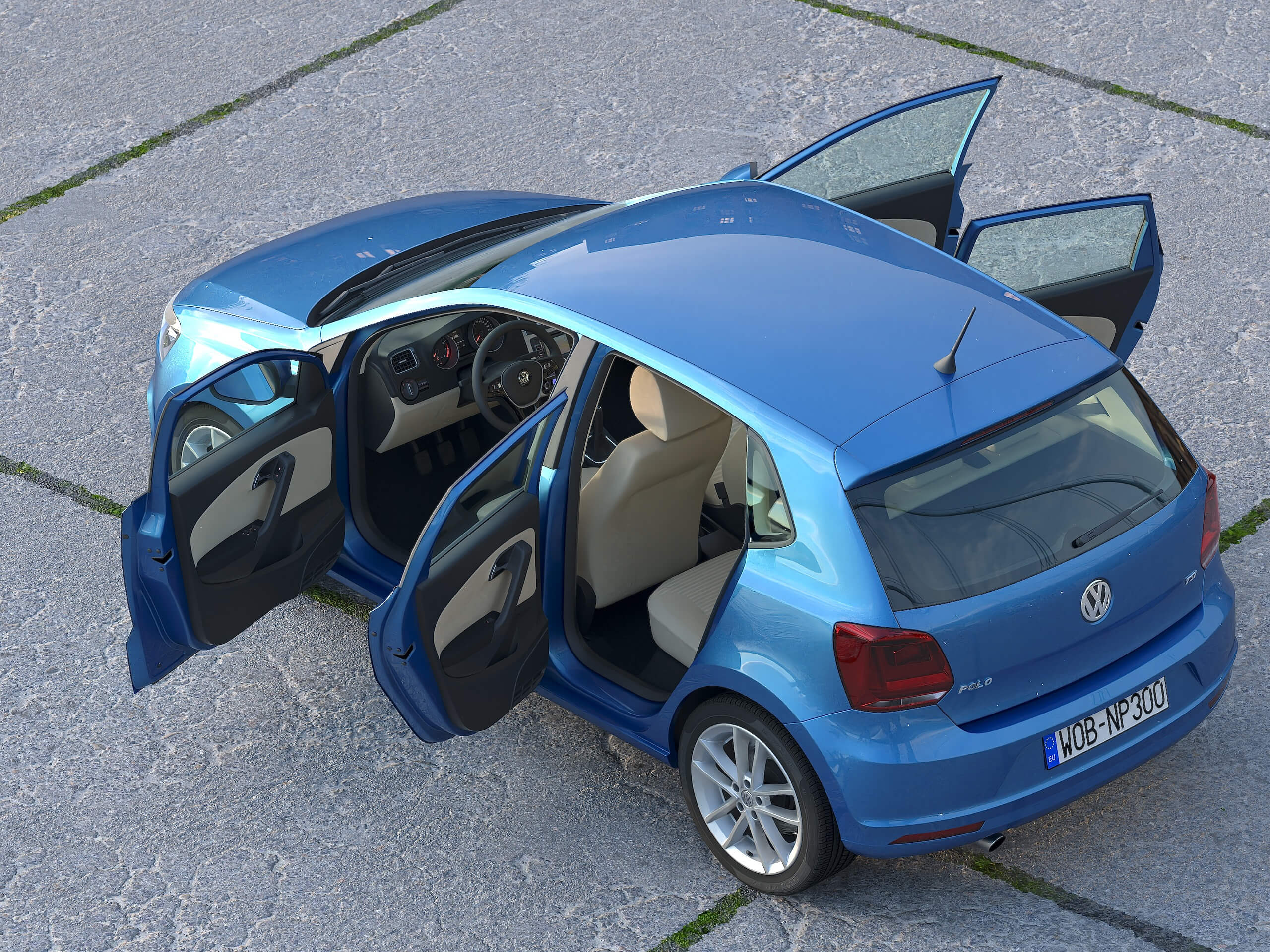 Volkswagen Polo 2015 - 3D Model by arkviz