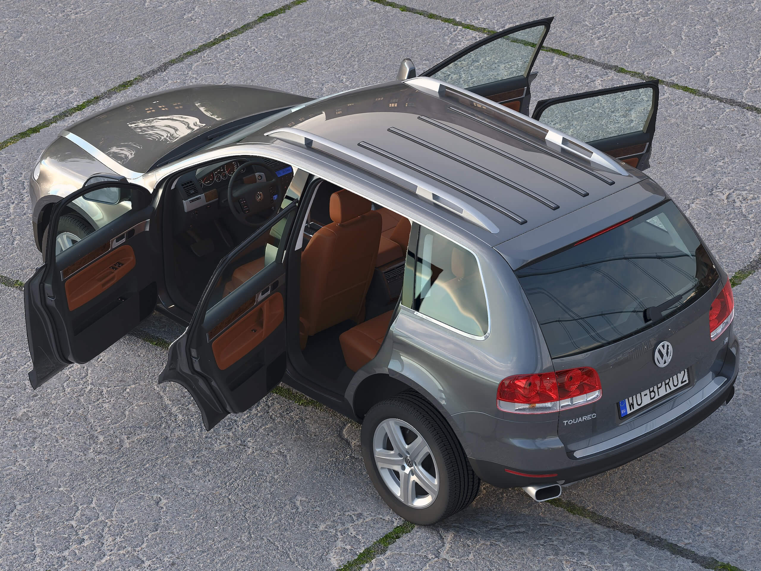 Volkswagen Touareg 2002 - 3D Model by arkviz