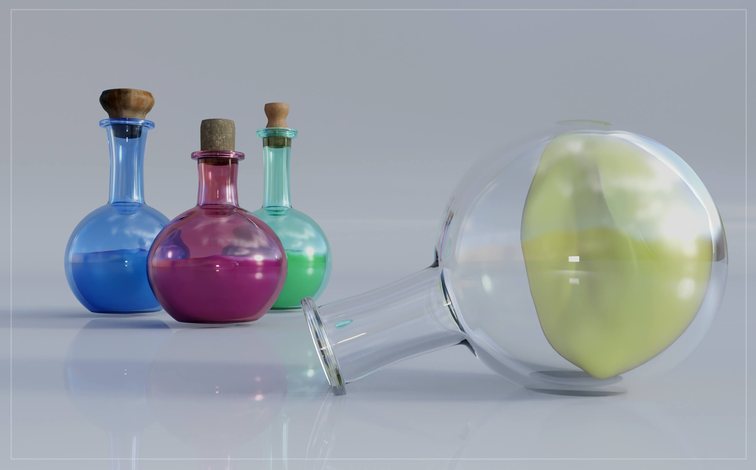 AR Potion Bottle Morphs - Free Daz Content by Arodia