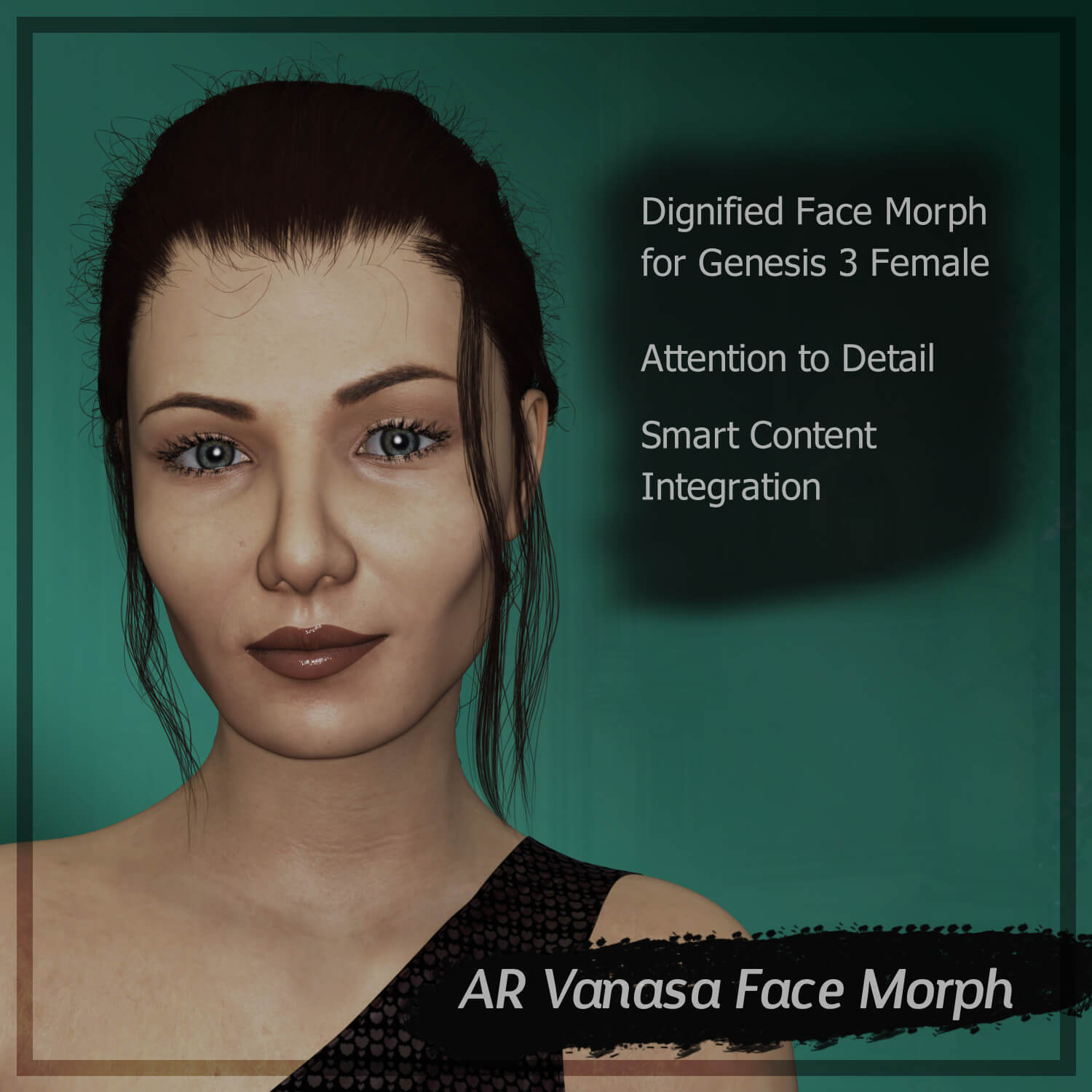 AR Vanasa Head Morph for G3F, G8F and G8.1F by Arodia