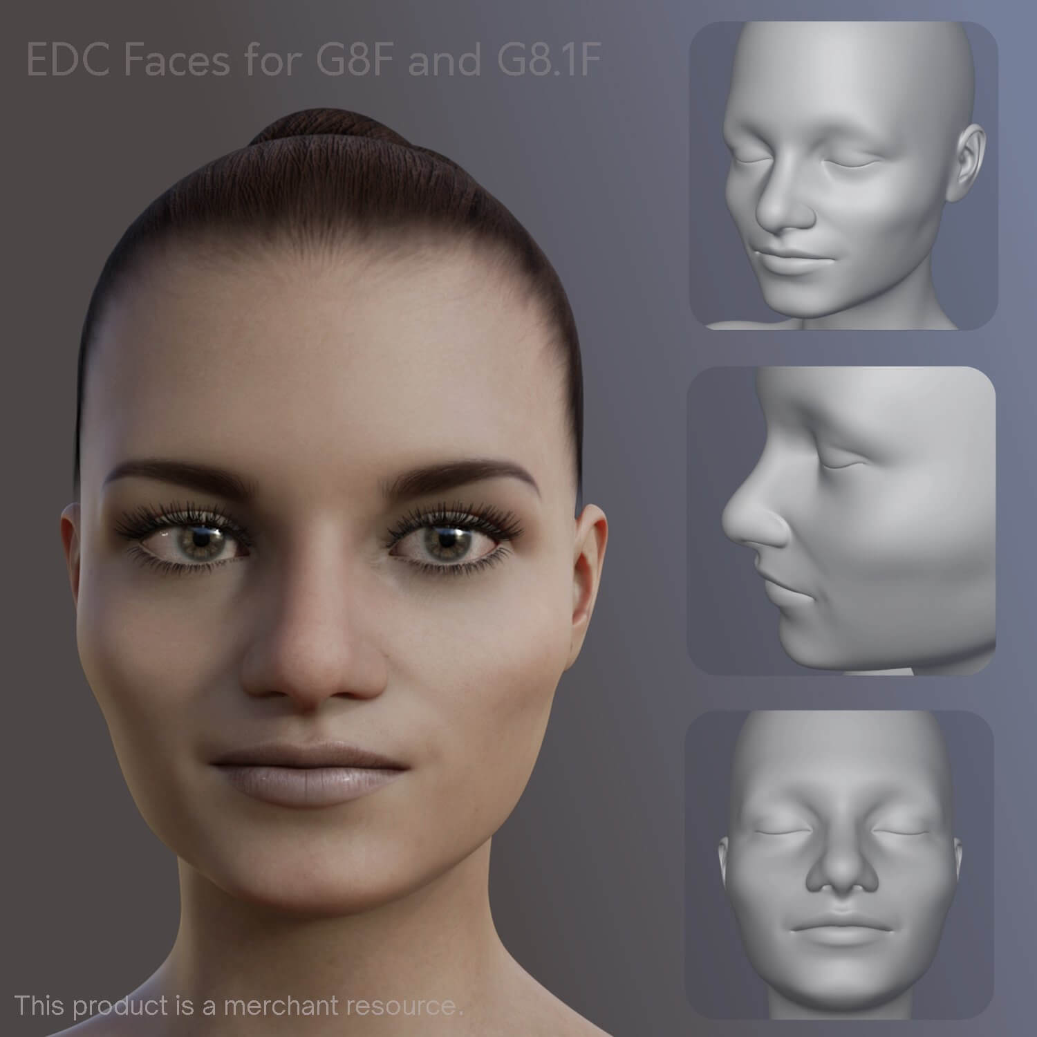 EDC Faces For G8F and G8.1F - Daz Content by Arodia