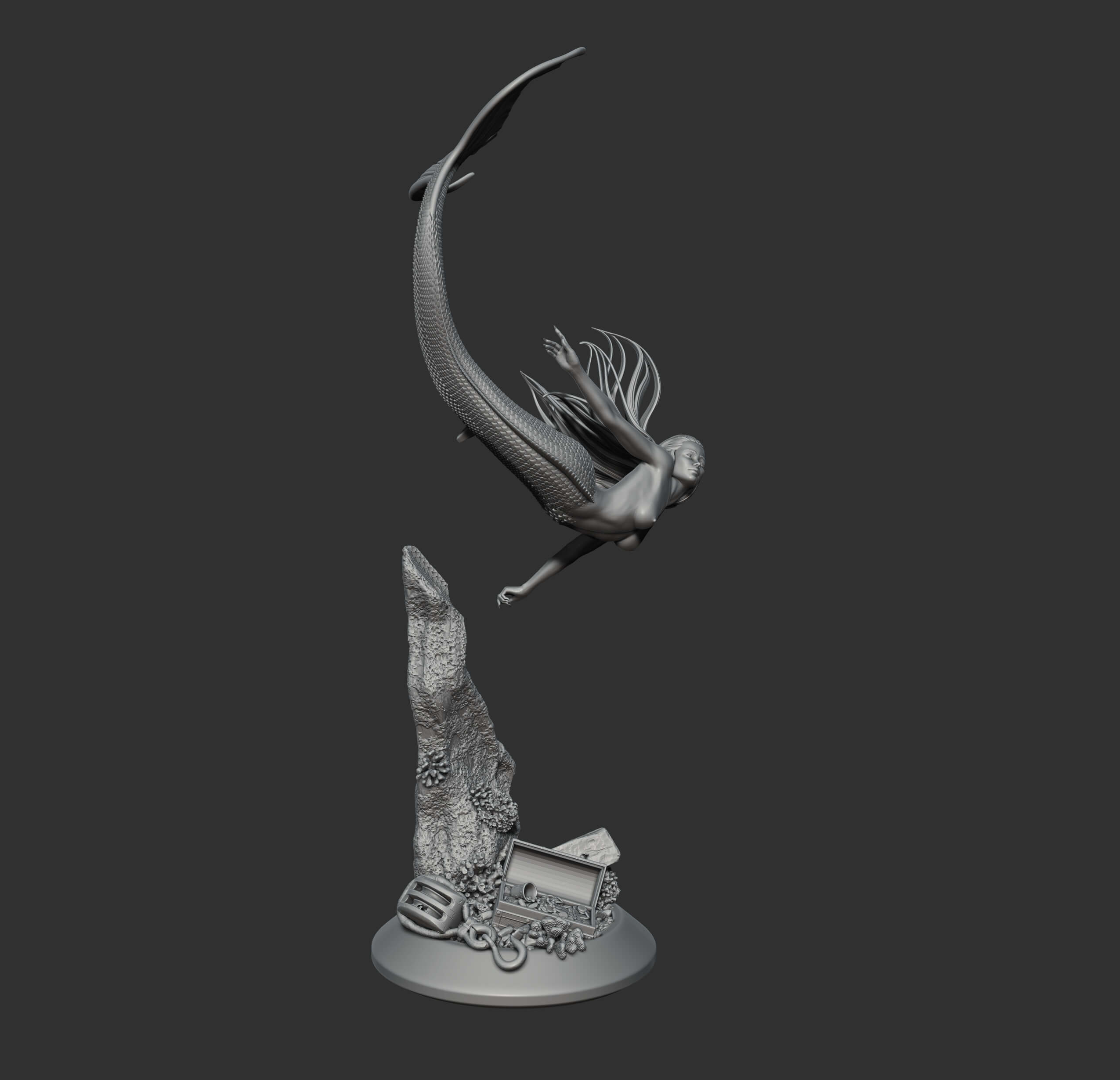 Mermaid 3D Printable | Mermaid Stl File – LIHS