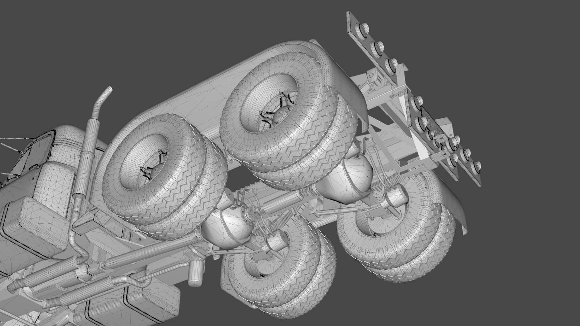 1958 Mack B61 Tandem Axle Truck 3D model by Arq_Lugo