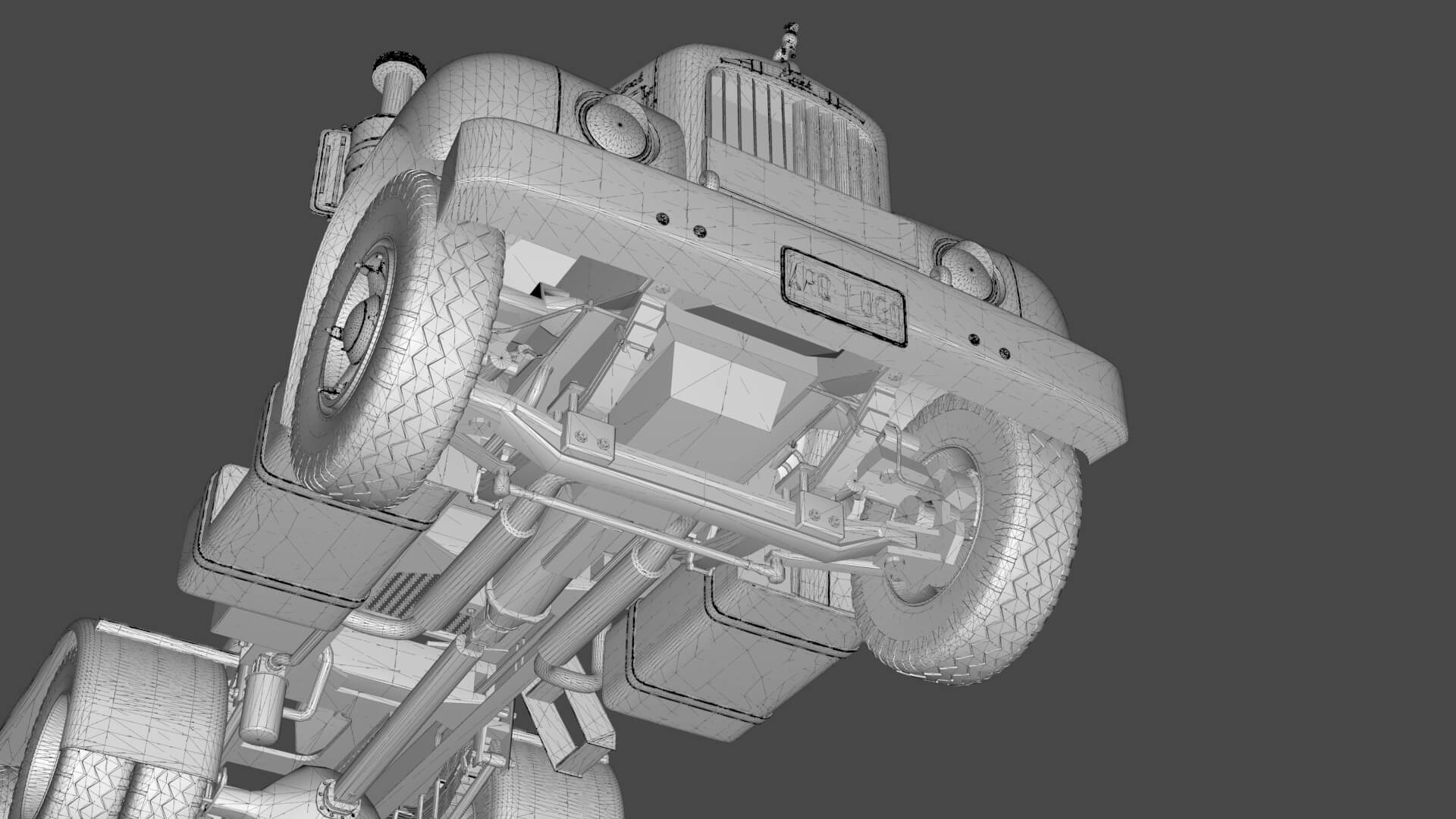 1958 Mack B61 Tandem Axle Truck 3D model by Arq_Lugo