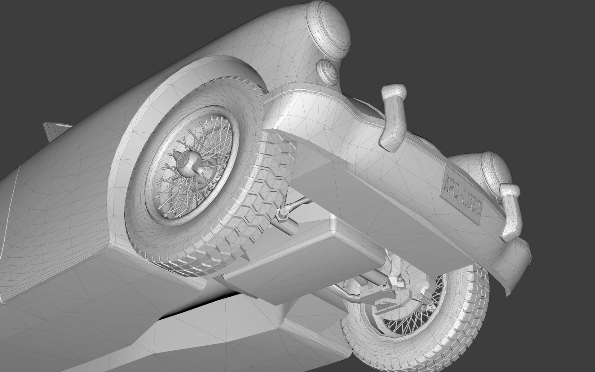 1961 MG Mga Roadster - 3D Model by Arq_Lugo