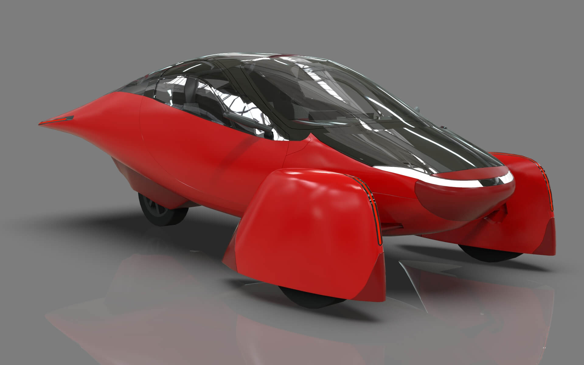 Aptera electric vehicle - 3D Model by Arq_Lugo