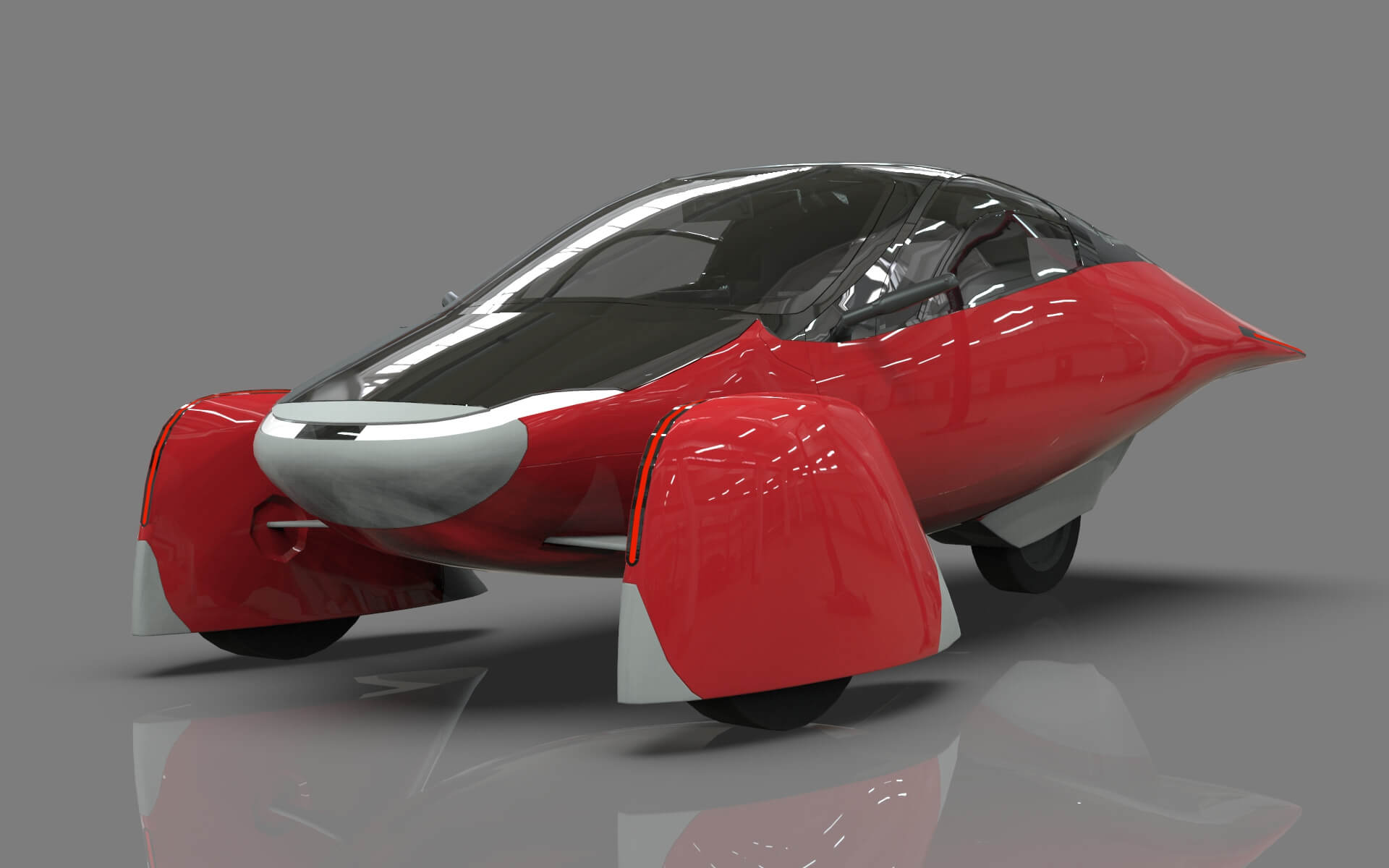 Aptera electric vehicle - 3D Model by Arq_Lugo