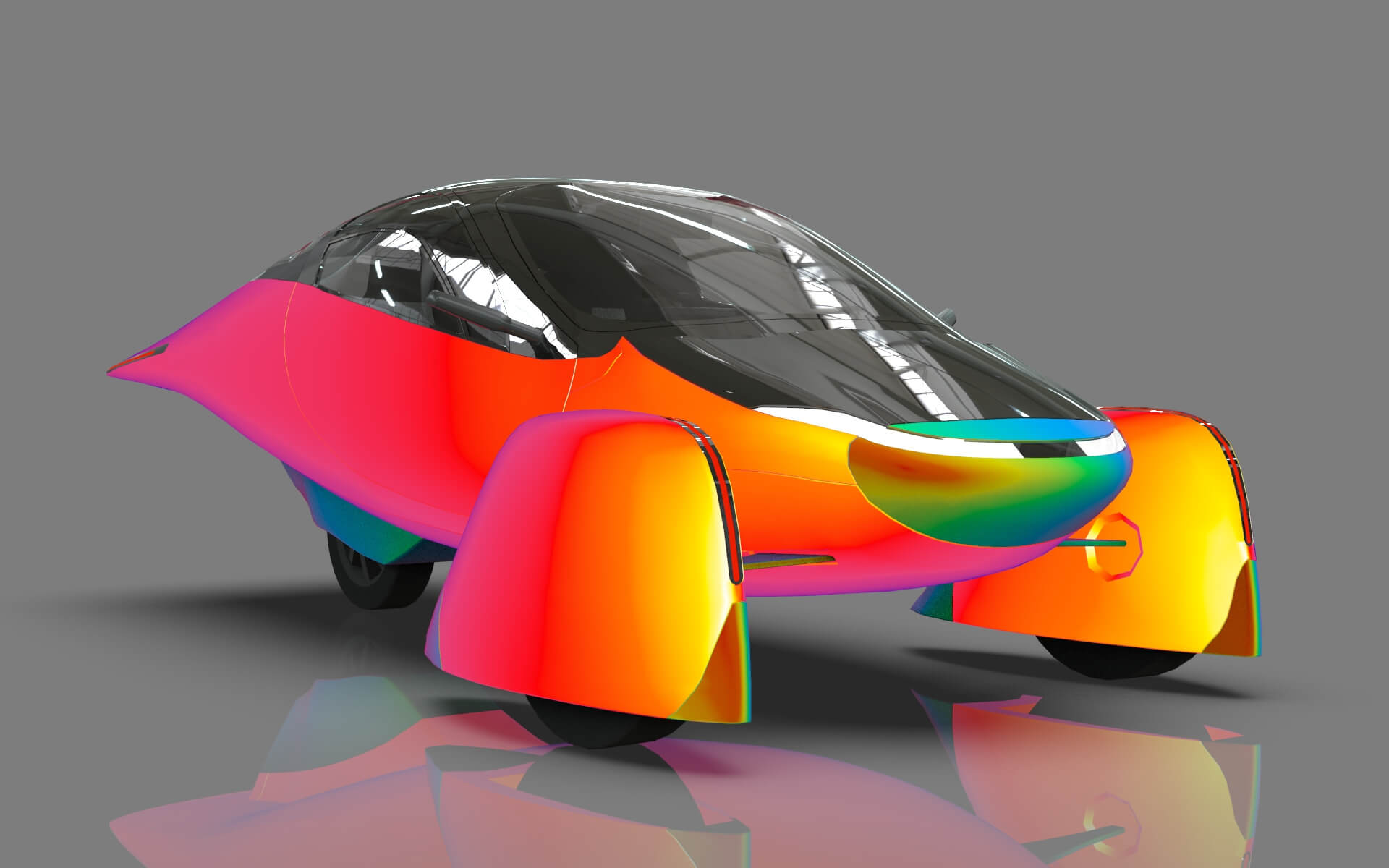 Aptera electric vehicle - 3D Model by Arq_Lugo