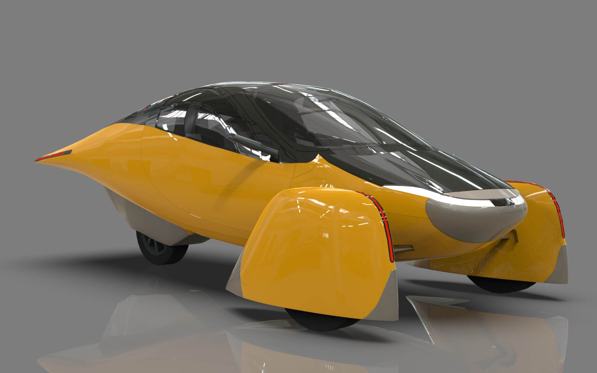 Aptera electric vehicle - 3D Model by Arq_Lugo