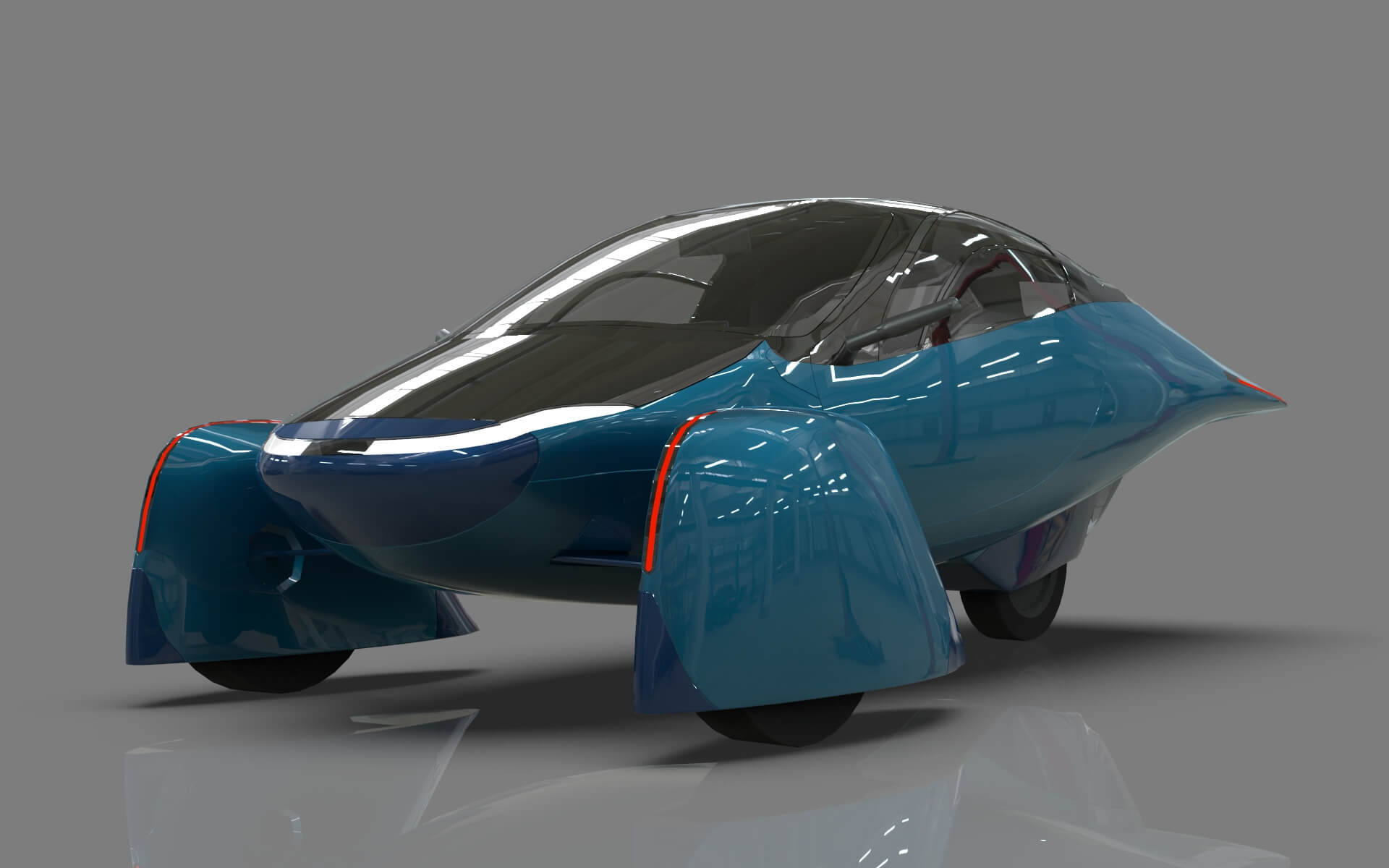 Aptera electric vehicle - 3D Model by Arq_Lugo
