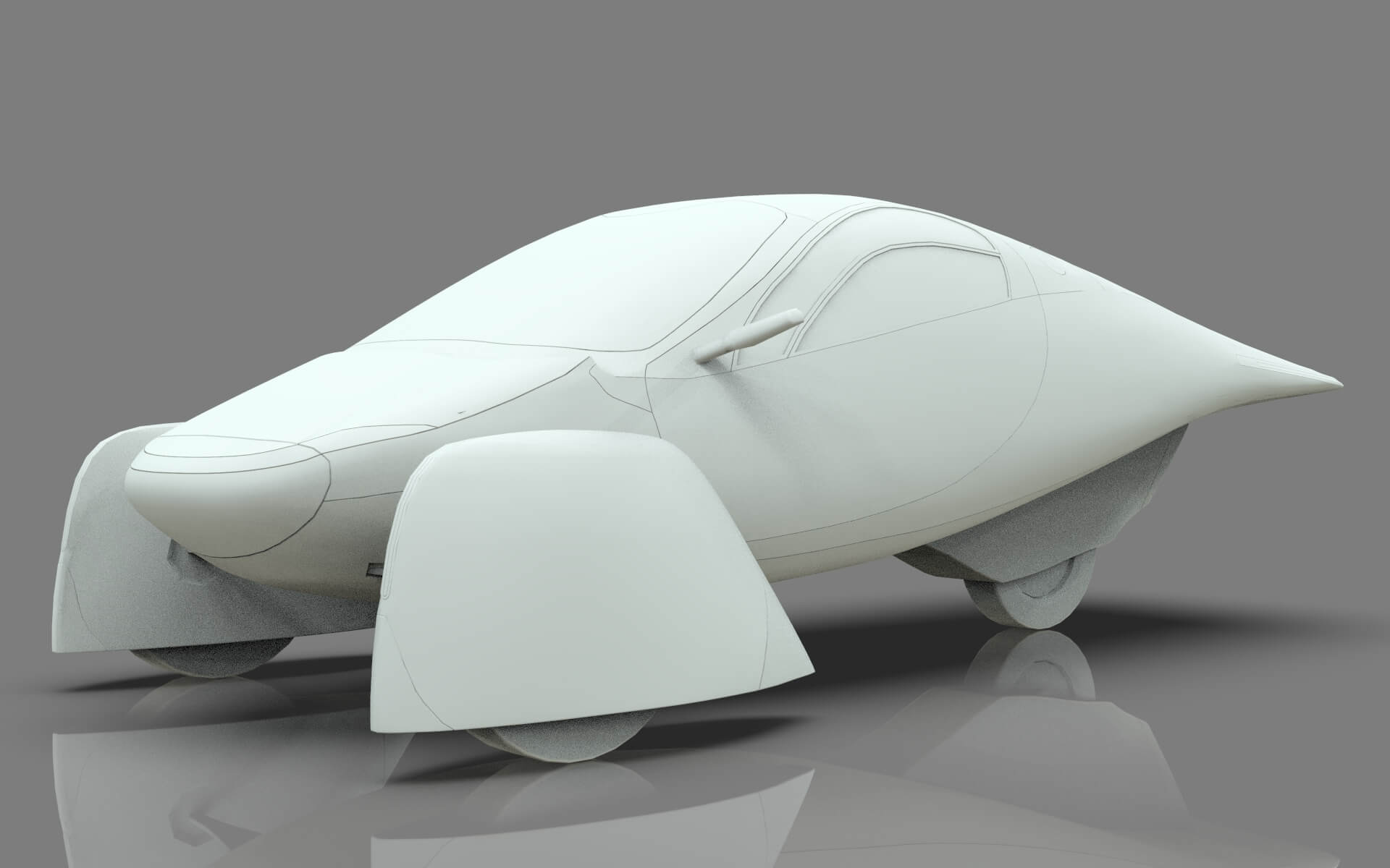 Aptera electric vehicle - 3D Model by Arq_Lugo